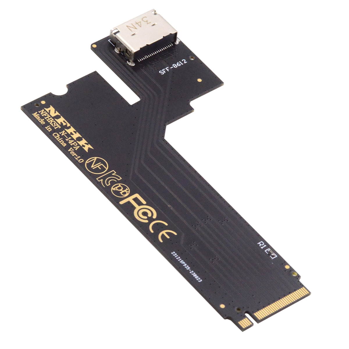 FVH PCI-E 4.0 M.2 M-key to Oculink SFF-8612 SFF-8611 Host Adapter for ...