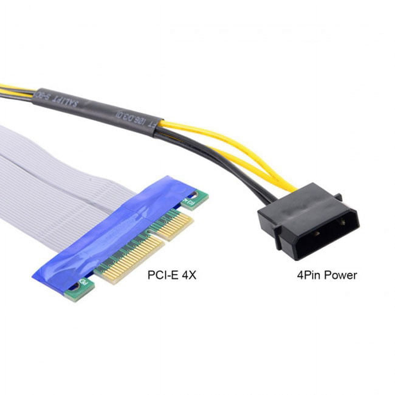 FVH PCI-E Express 4x to 16x Flex Cable Extender Converter Riser Card ...