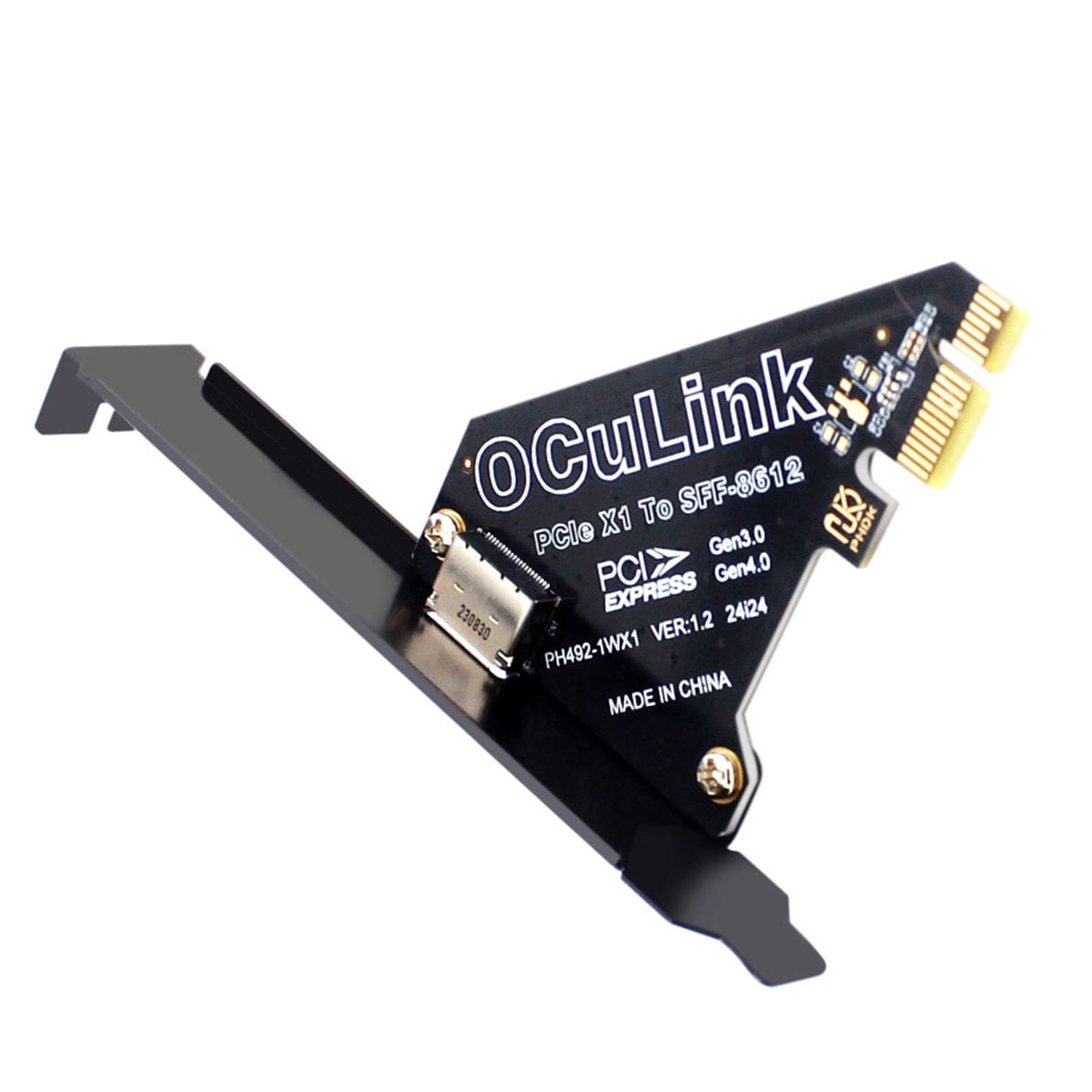 FVH PCI-Express 4.0 PCIE 1x to Oculink SFF-8612 SFF-8611 Host Card for ...