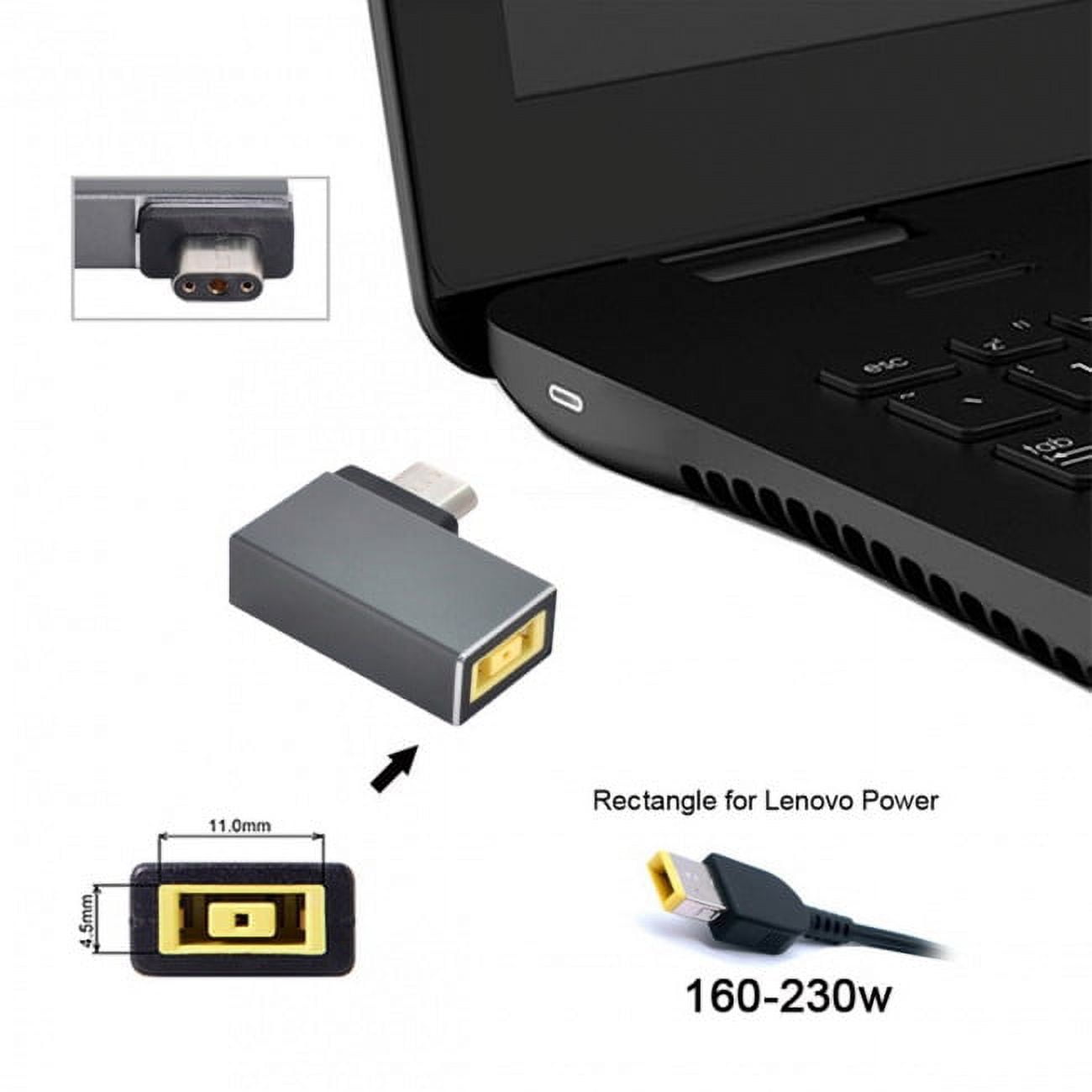 FVH Rectangle Jack 11.0*4.5mm Input to 3Pin Power Plug Adapter ...