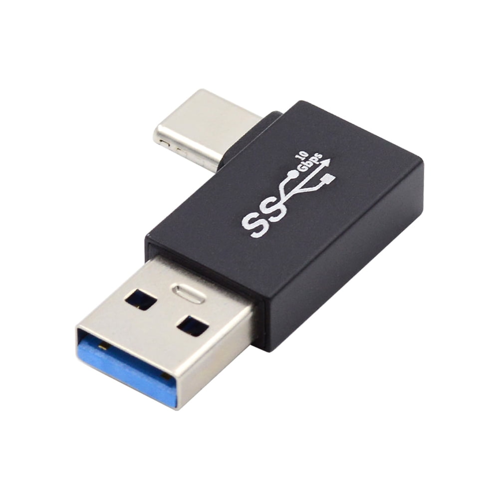 FVH Right Angled USB3.0 Type A Male to USB 3.1 Type C Male Data 10Gbps ...