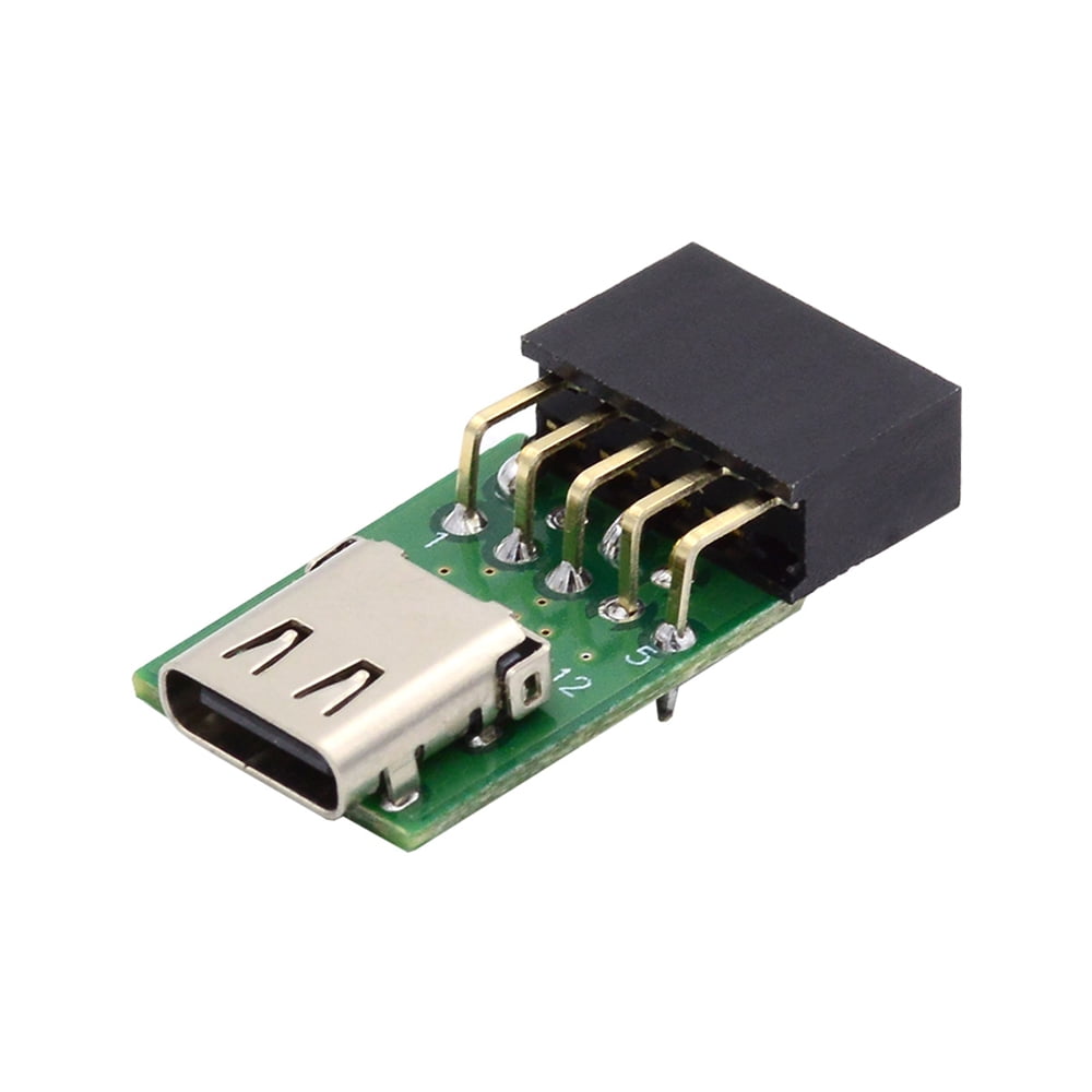 FVH Single Port USB 3.1 Type C USB-C Female to USB 2.0 Motherboard 9pin ...