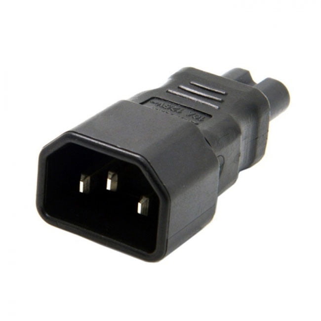 FVH Standard Molded IEC 320 C14 Socket to IEC C7 Plug AC Power Adapter ...