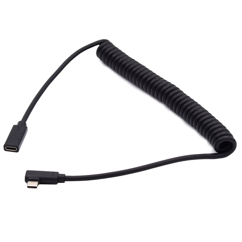 FVH Stretch Coiled USB-C Keyboard Mouse Cable for Gaming Keyboard Type ...
