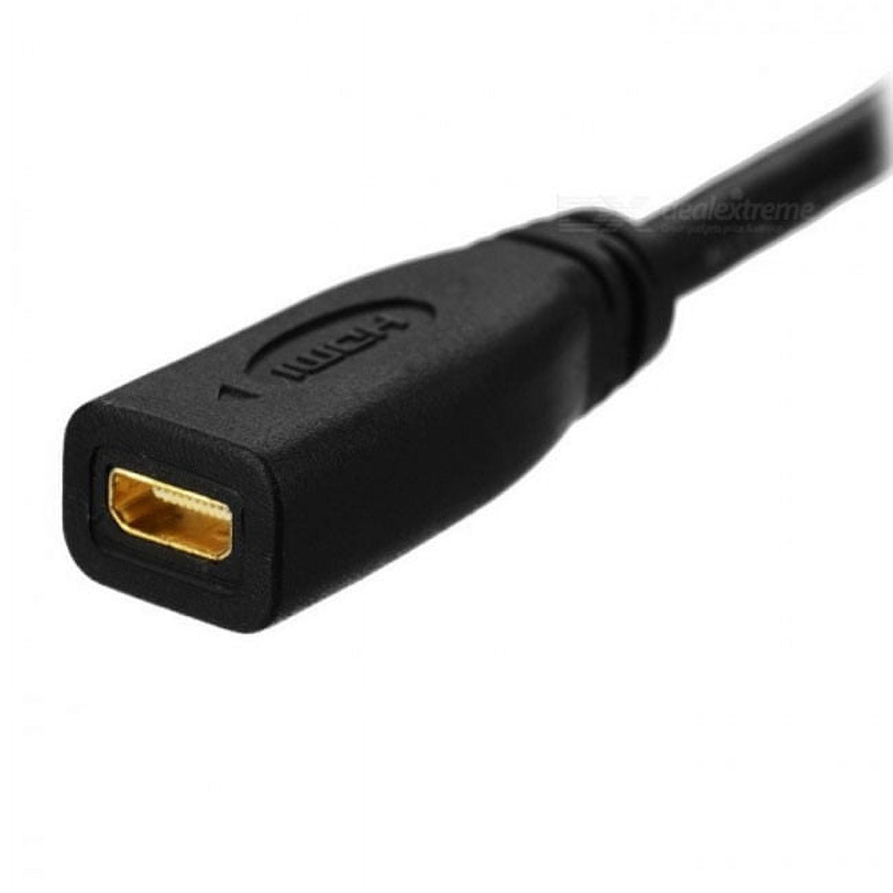 FVH Type D Micro HDMI v1.4 Socket Female to Type C Mini HDMI Male ...