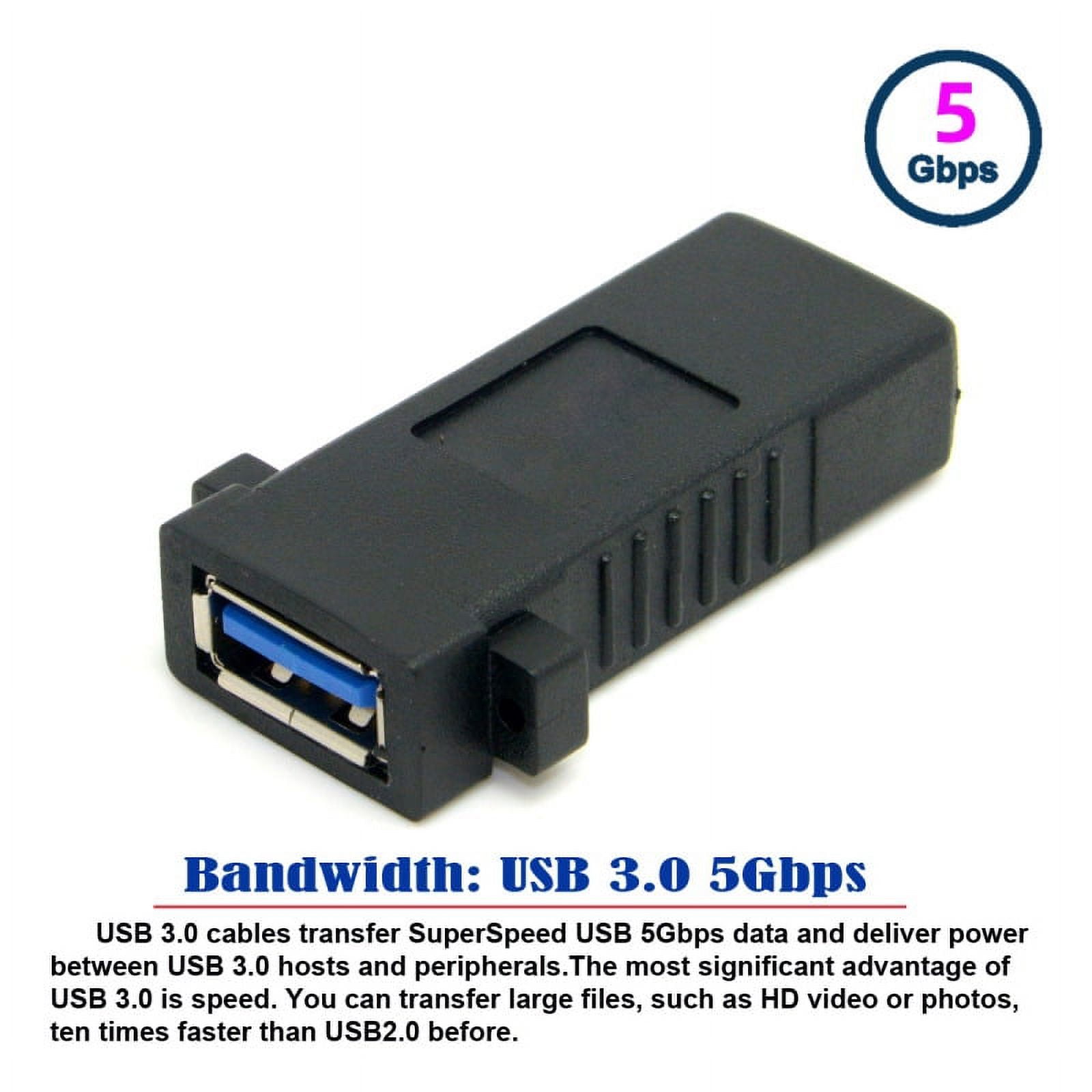 FVH USB 3.0 Female to Female Extension Exteder Coupler Adapter with ...