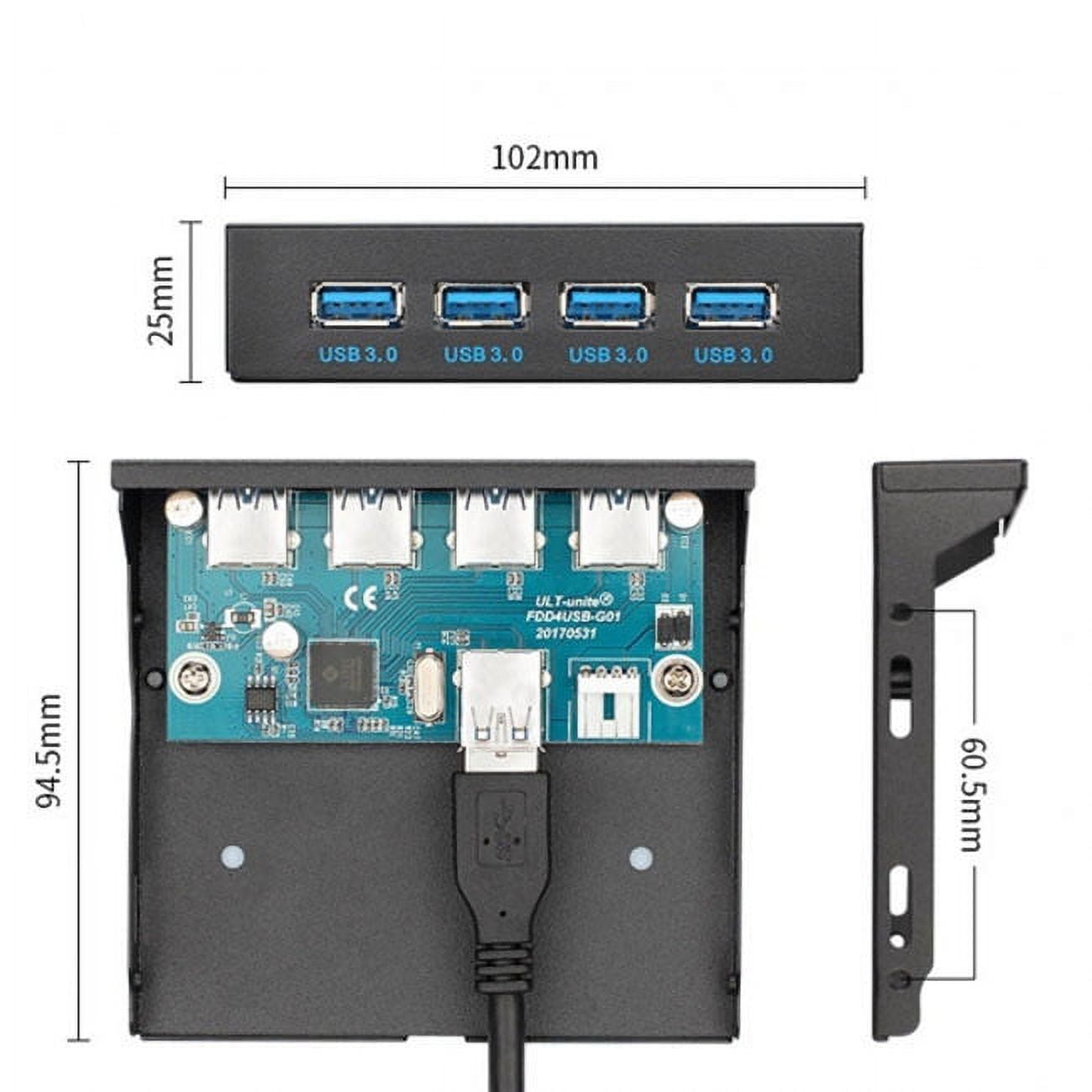 FVH USB 3.0 HUB 4 Ports Front Panel to Motherboard 20Pin Connector ...