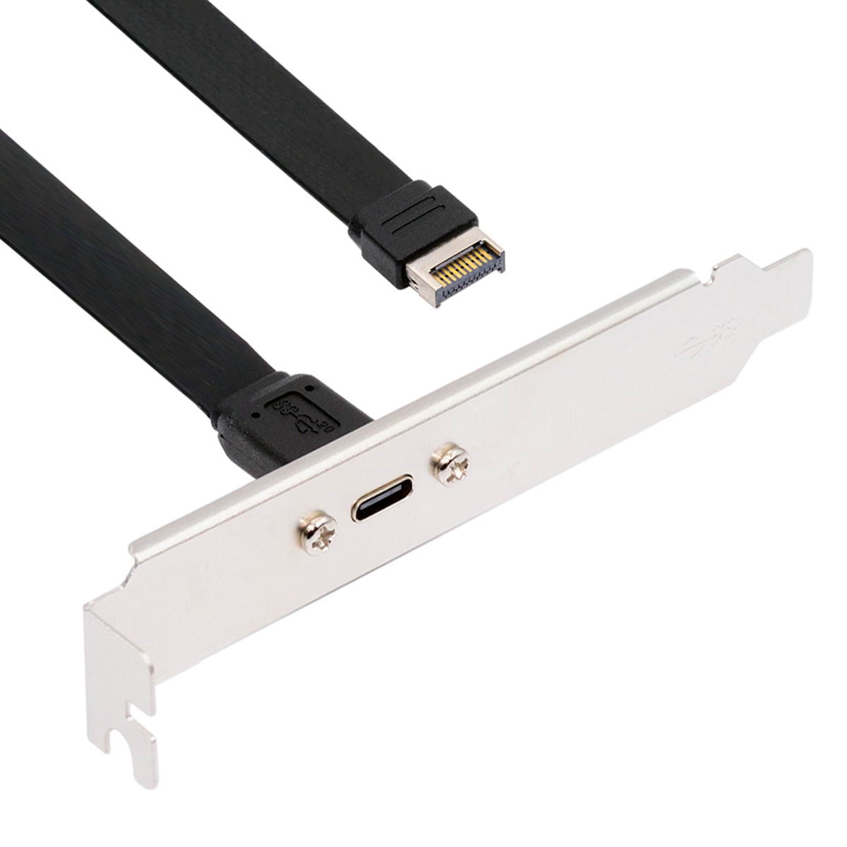 FVH USB 3.2 Type-E IDC 20Pin Front Panel Header to USB-C Type-C Female ...