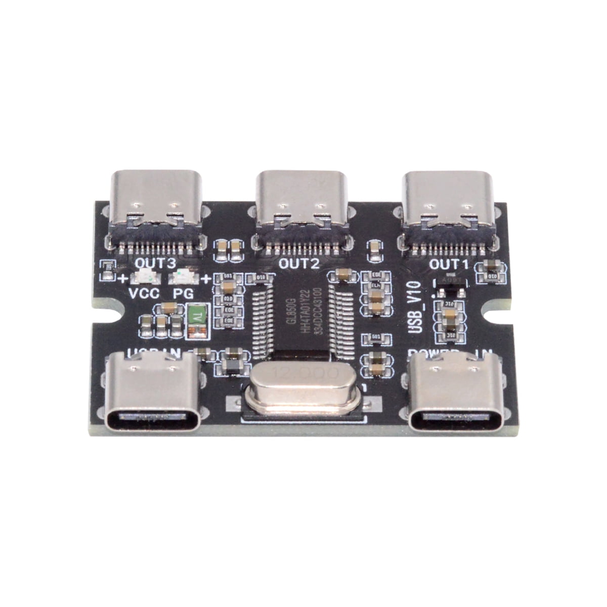 FVH USB-C 2.0 1-to-3 Three Ports HUB PCBA PCs 3 Devices Type-C for ...