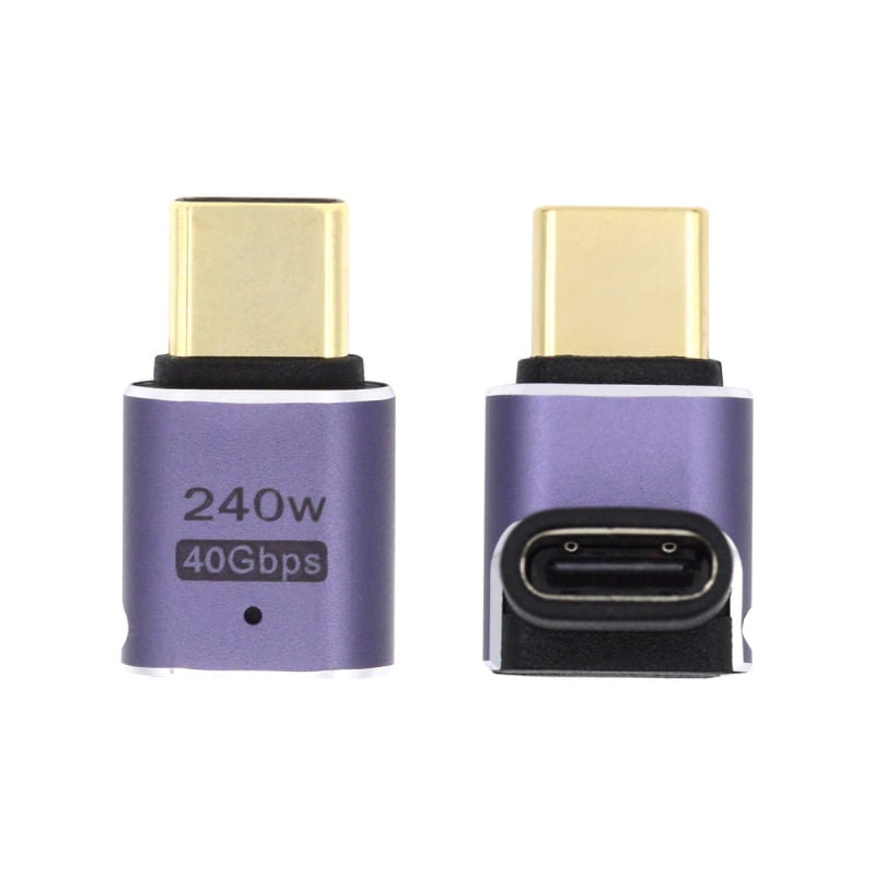 FVH USB4 Type C Male to Female 240W Power 40Gbps Data 8K Video Adapter ...