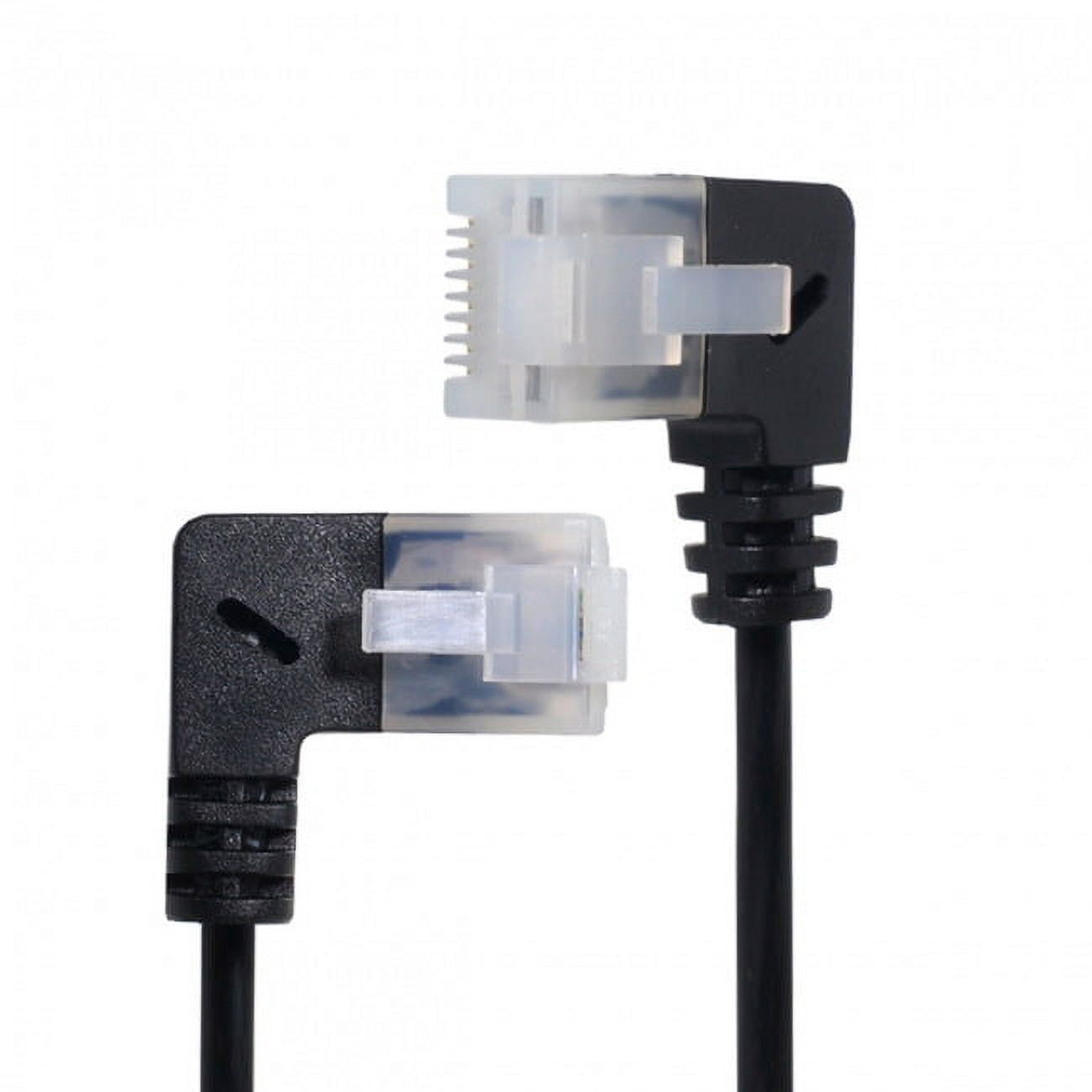 FVH Ultra Slim Cat6 Ethernet Cable RJ45 Left to Right Angled 25cm UTP ...