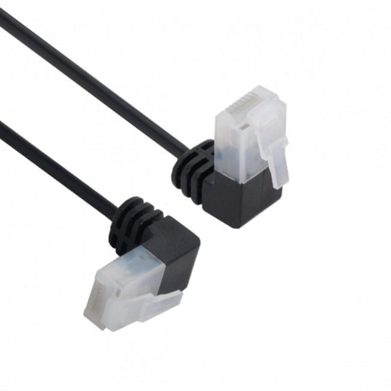 FVH Ultra Slim Cat6 Ethernet Cable RJ45 Up Angled 25cm UTP Network ...