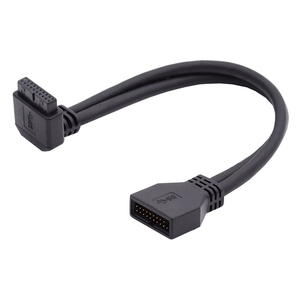 FVH Up Angled USB 3.0 20Pin 19Pin Male to Female Extension 5Gbps Cable ...