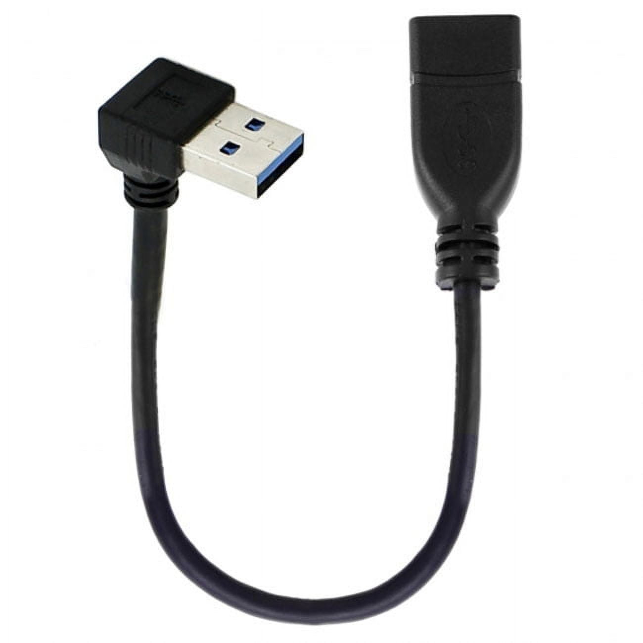 FVH Up Angled USB 3.0 Type-A Male to USB 3.0 Type-A Female Extension ...