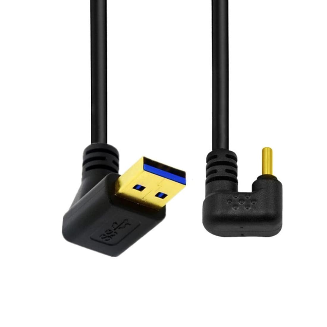 FVH Up Angled USB3.0 Type-A to Type C USB-C Male to Male Power Data ...