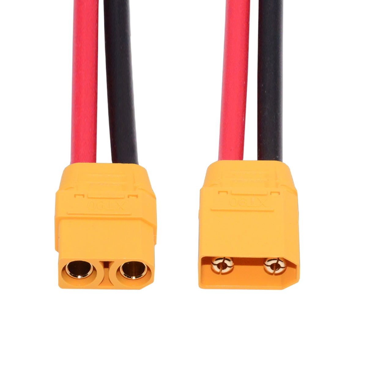 FVH XT90 Male to Female 10AWG Extension Cable Connector for RC Battery Portable Power Station ...