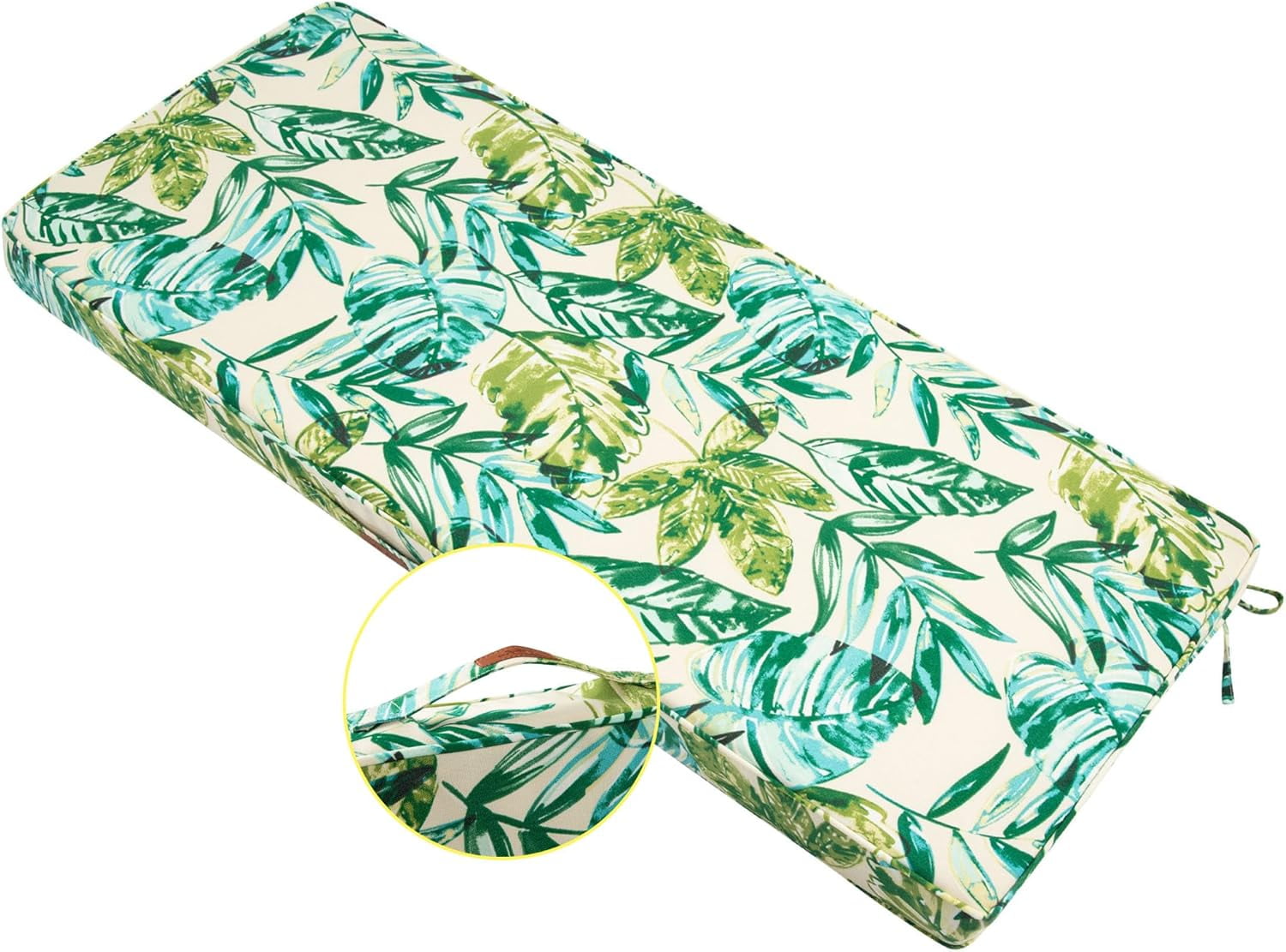 FVIBIBNIPI Outdoor Bench 48 x18 x3 Inch Waterproof Portable Settee Foam ...