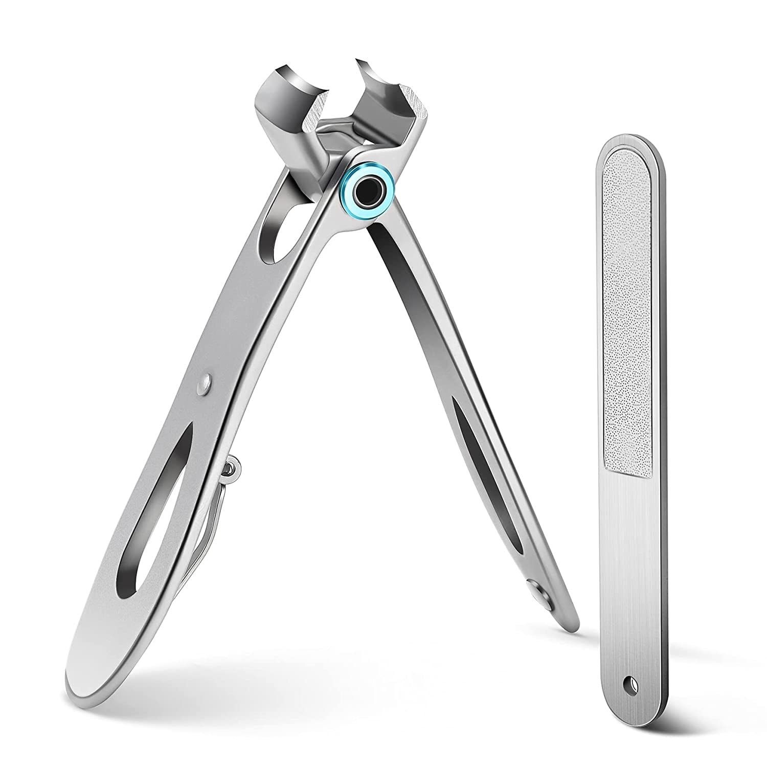 FVION Nail Clippers Set Toenail Clipper Trimmer for Thick Nails 16mm ...