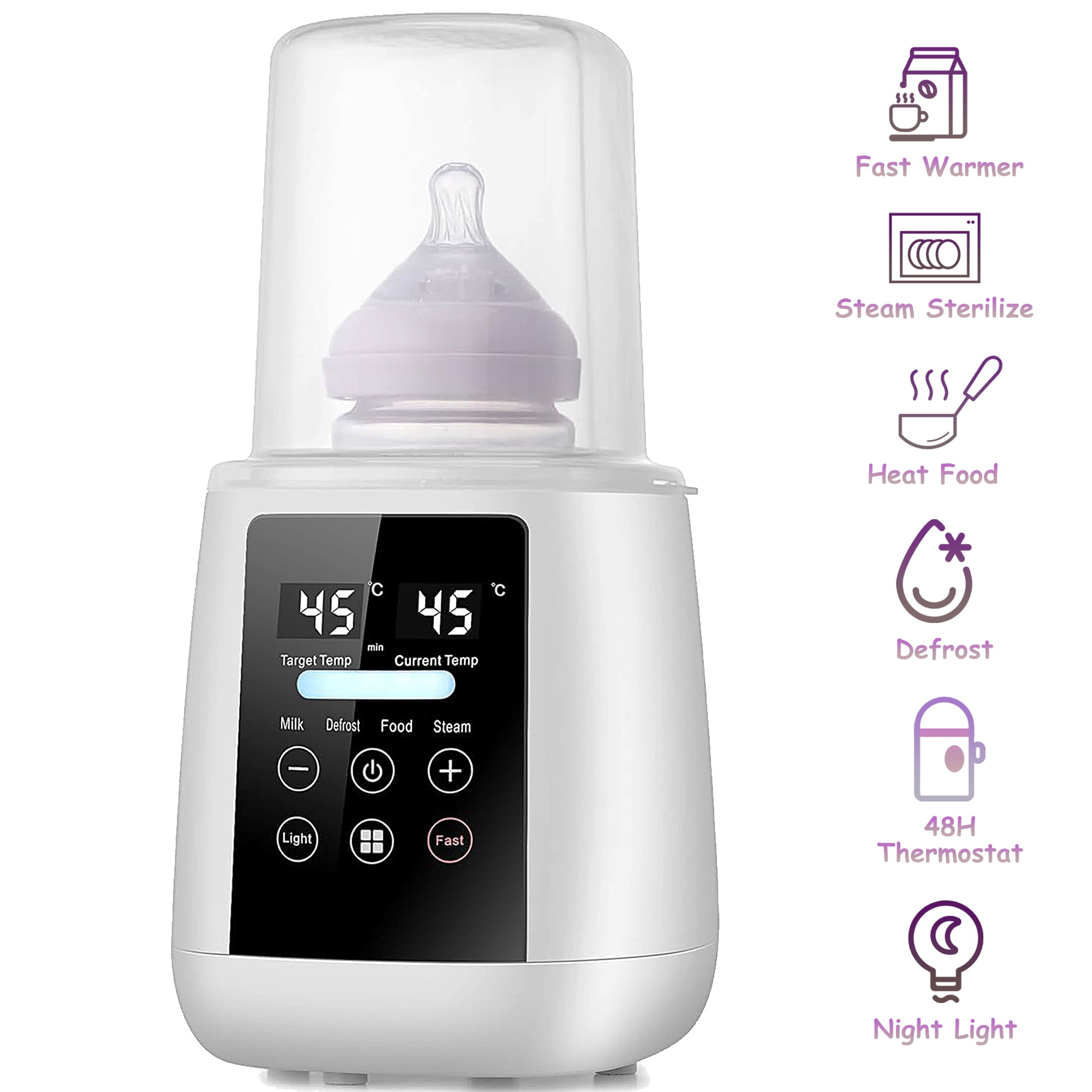FVLOENG Baby Bottle Warmer, Fast Milk Warmer for Breastmilk, Formula ...