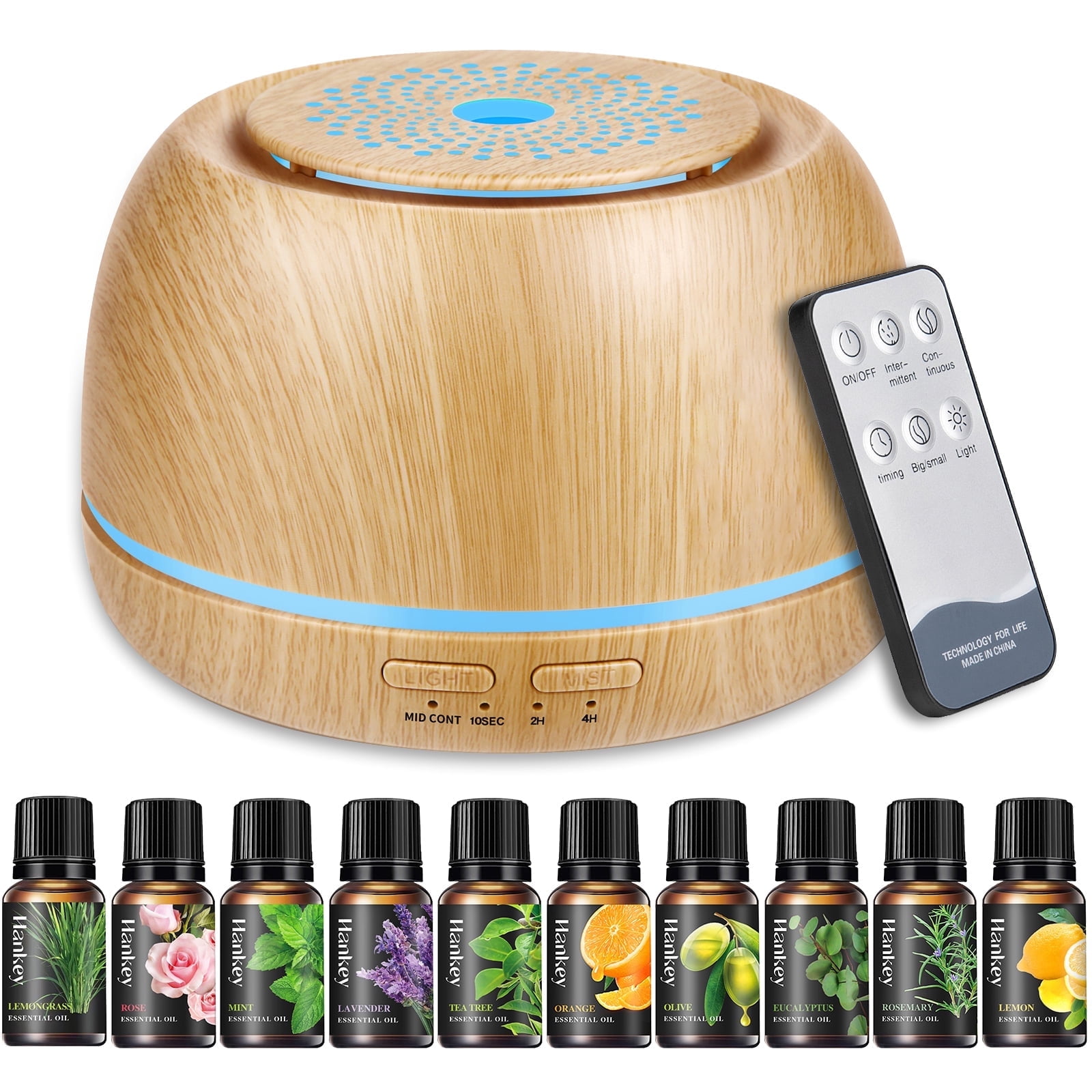 FVLOENG Essential Oils Aromatherapy Diffuser Mist Ultrasonic ...
