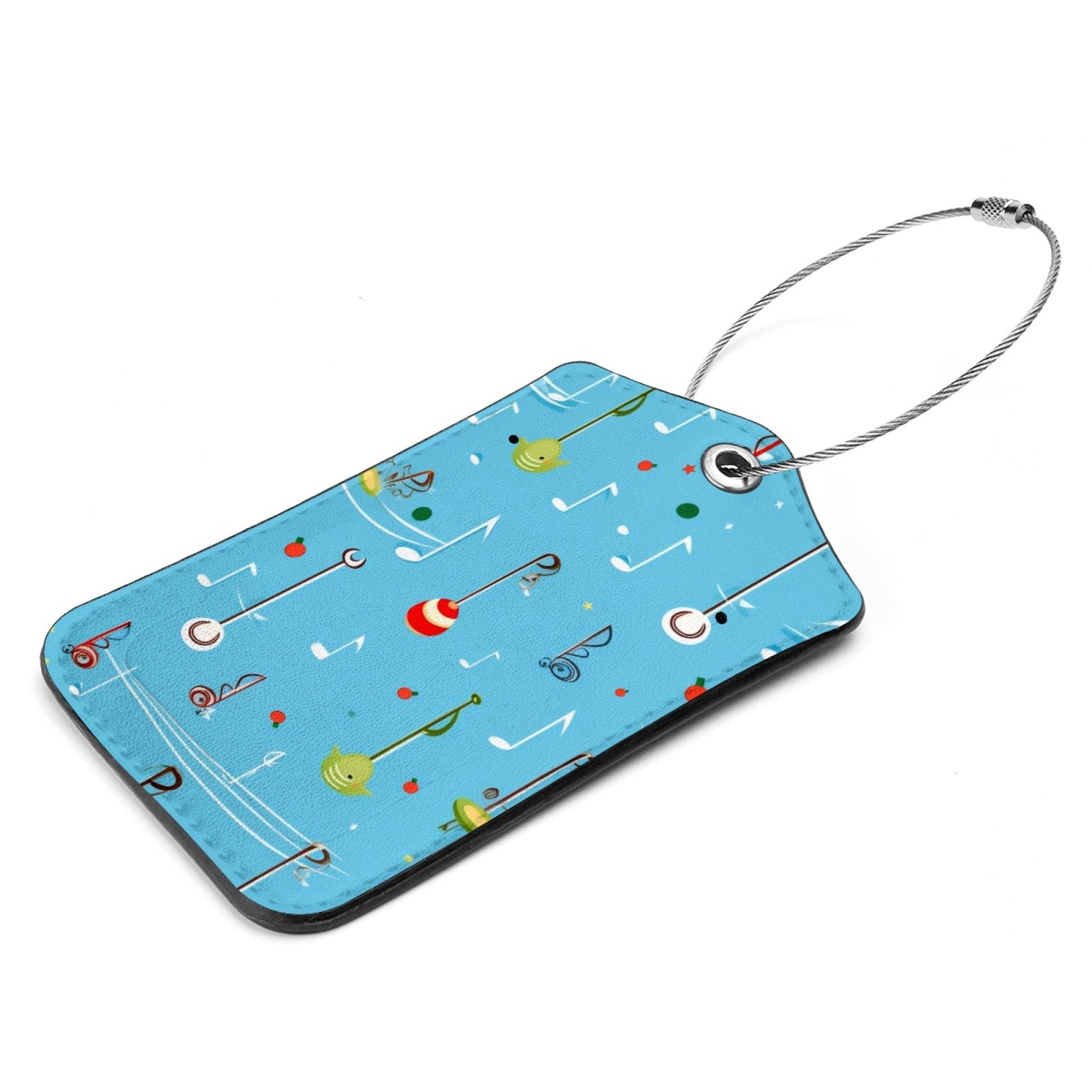 FVQL Abstract Music Notes Luggage Name Tags for Suitcases Cruise Ships ...