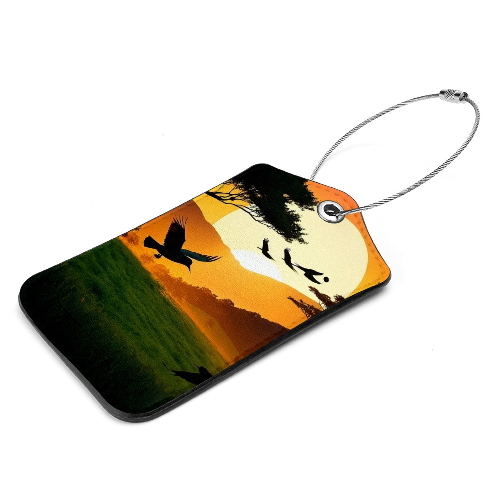 FVQL African Sunset Luggage Name Tags for Suitcases Cruise Ships,2 Pack ...