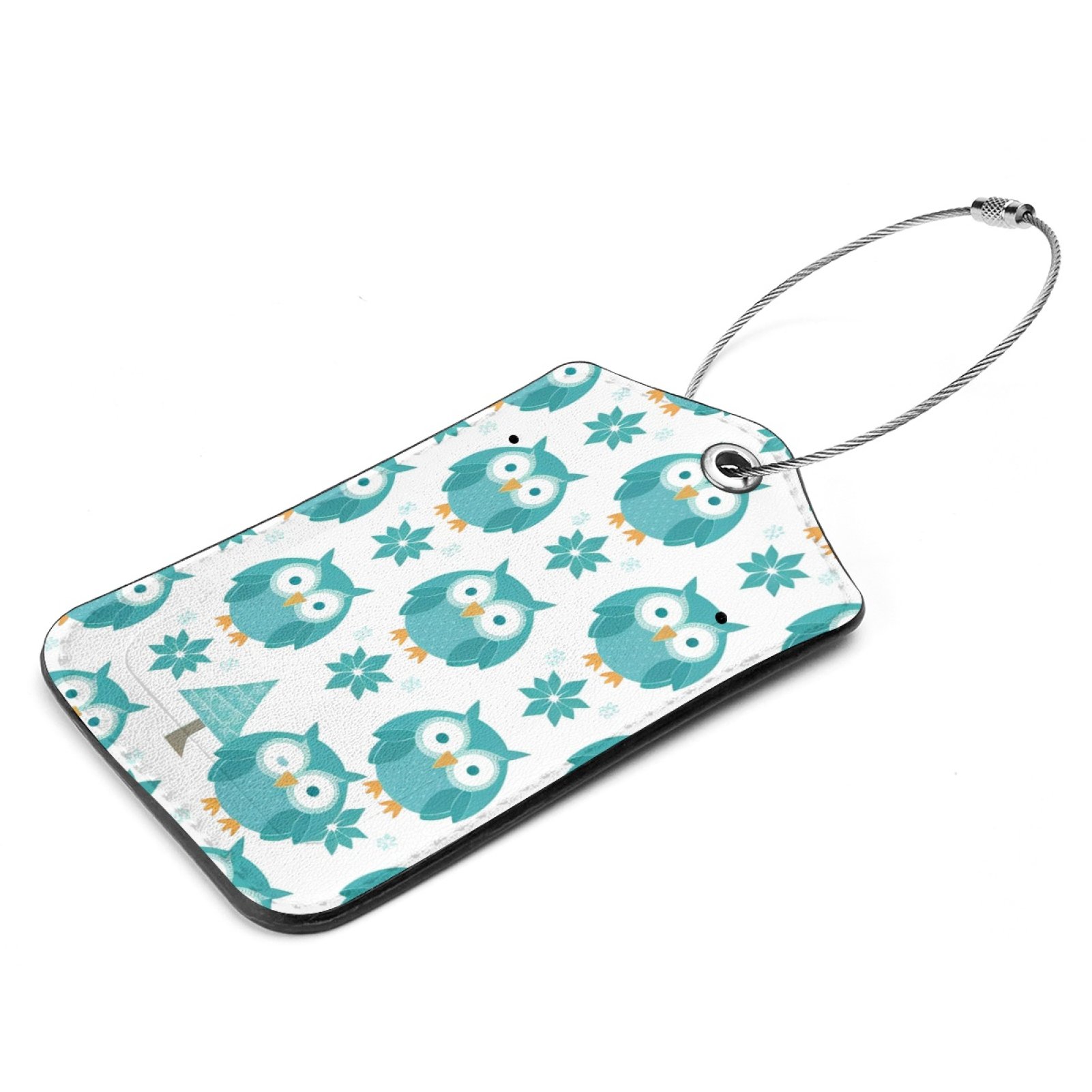 FVQL Animal Owl Luggage Name Tags for Suitcases Cruise Ships,2 Pack ...