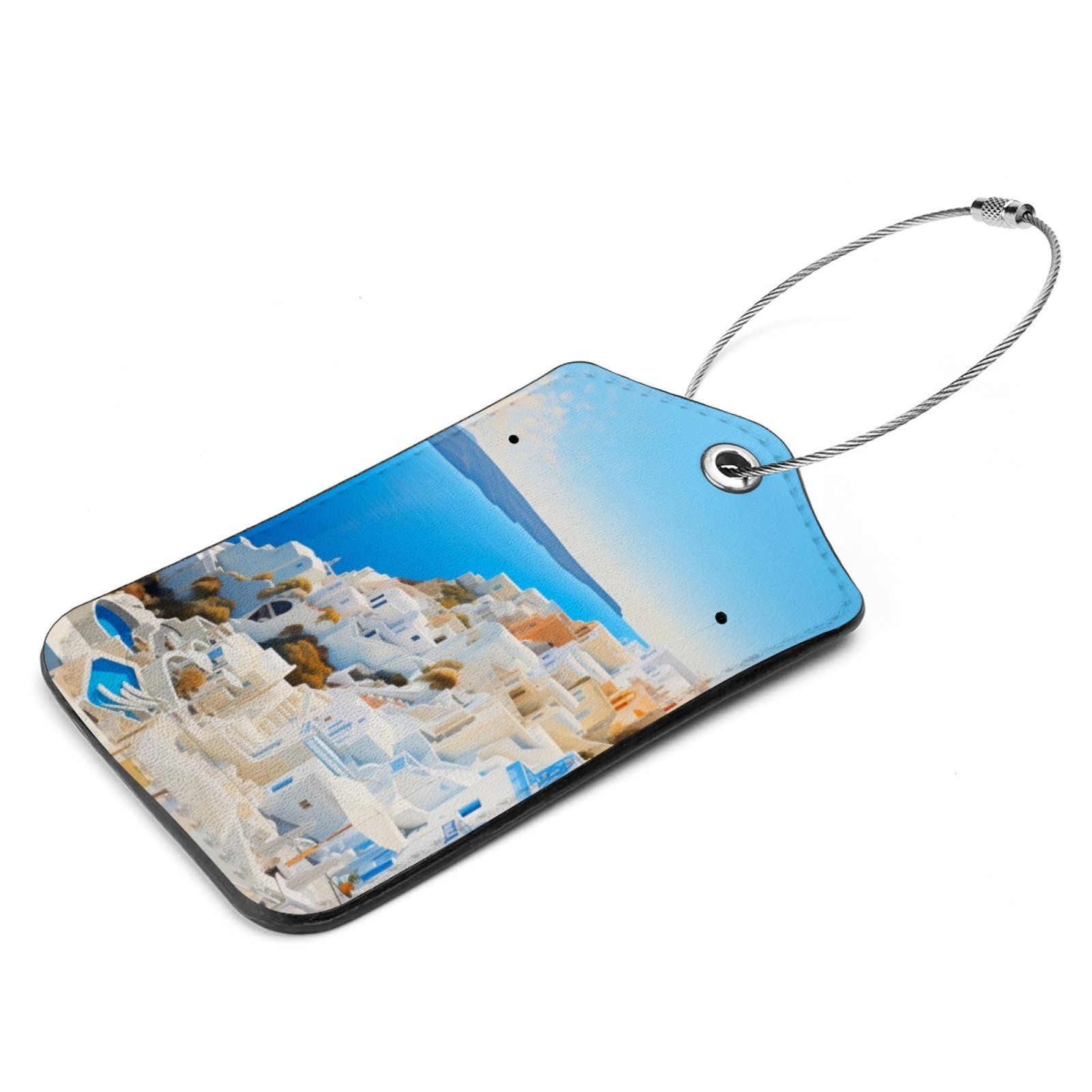 FVQL Beach Scenery House Luggage Name Tags for Suitcases Cruise Ships,2 ...