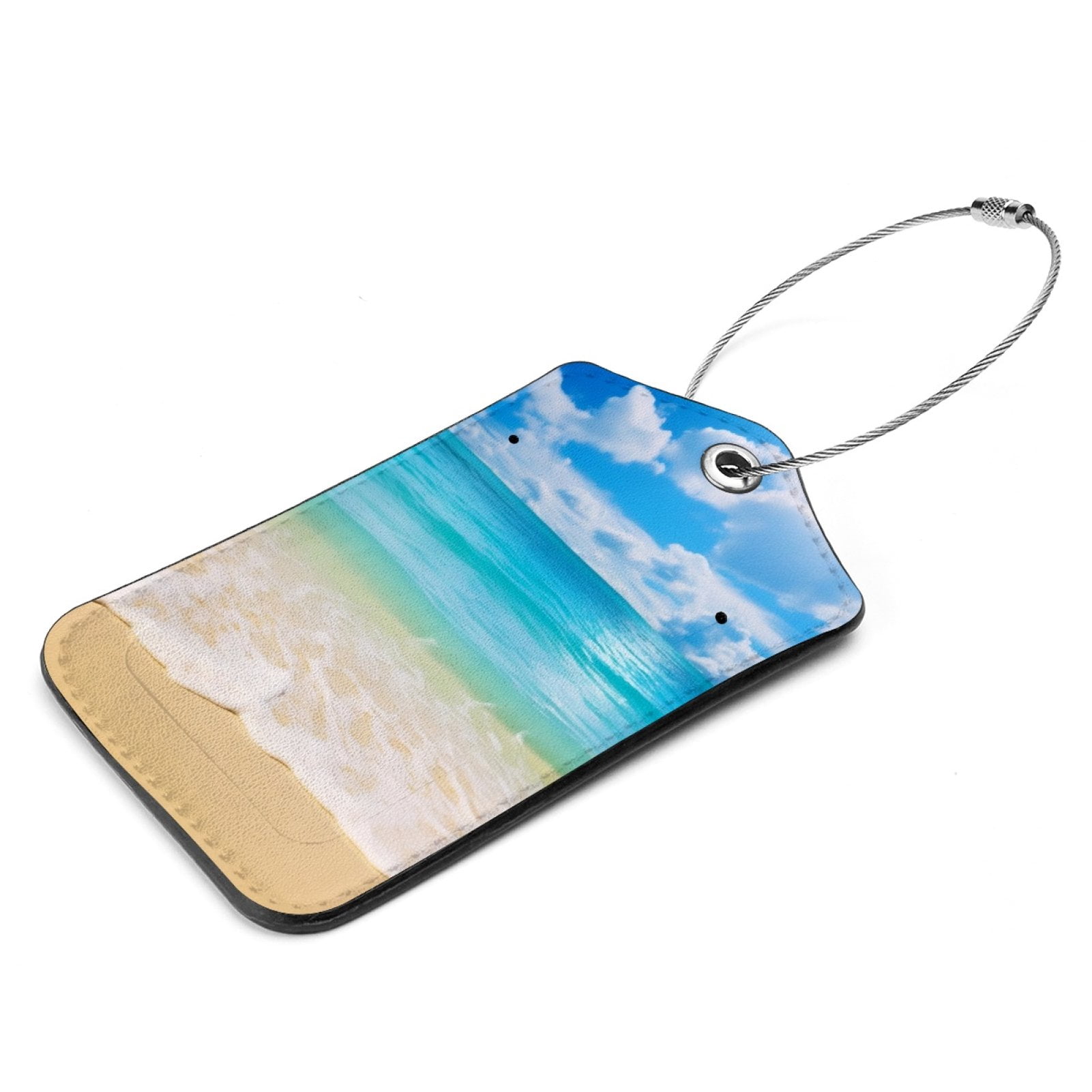 FVQL Beach Sea Luggage Name Tags for Suitcases Cruise Ships,2 Pack ...