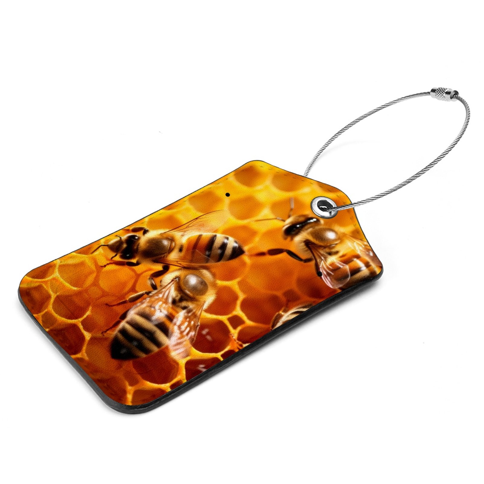 FVQL Bee Hive Luggage Name Tags for Suitcases Cruise Ships,2 Pack ...