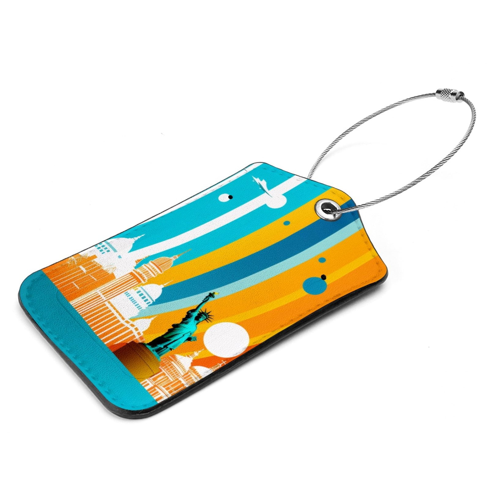 FVQL Big Ben Statue of Liberty Luggage Name Tags for Suitcases Cruise ...