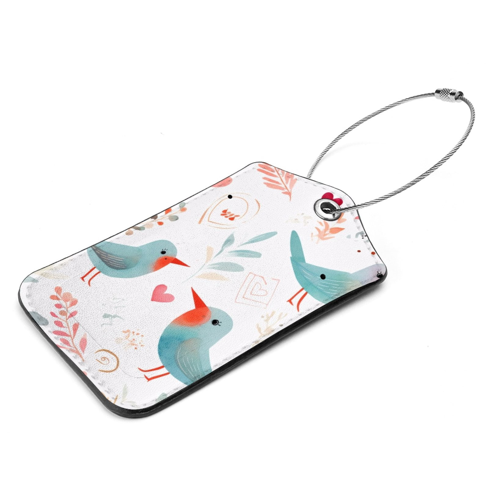 FVQL Bird Leaf Love Luggage Name Tags for Suitcases Cruise Ships,2 Pack ...