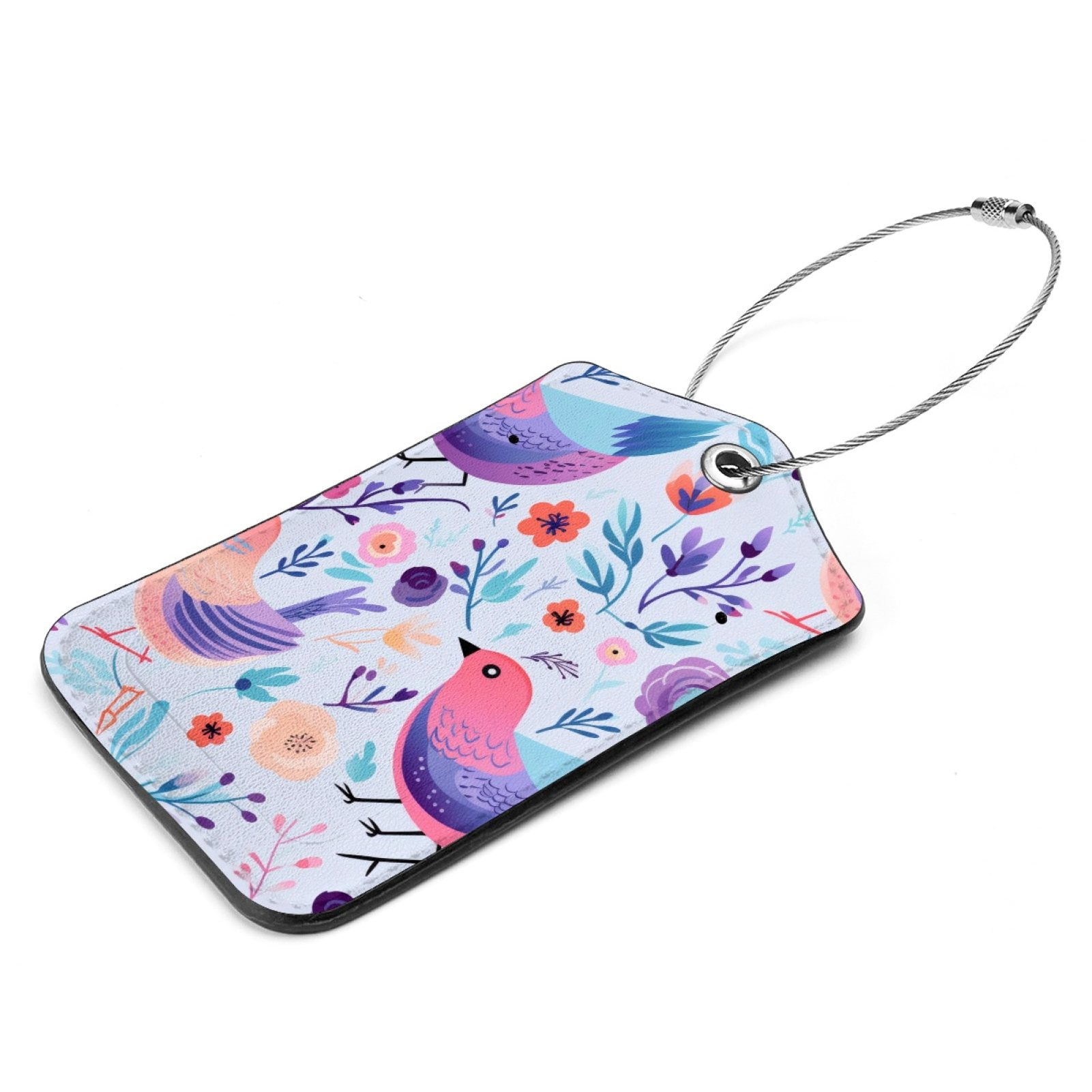 FVQL Bird Spring Flower Luggage Name Tags for Suitcases Cruise Ships,2 ...