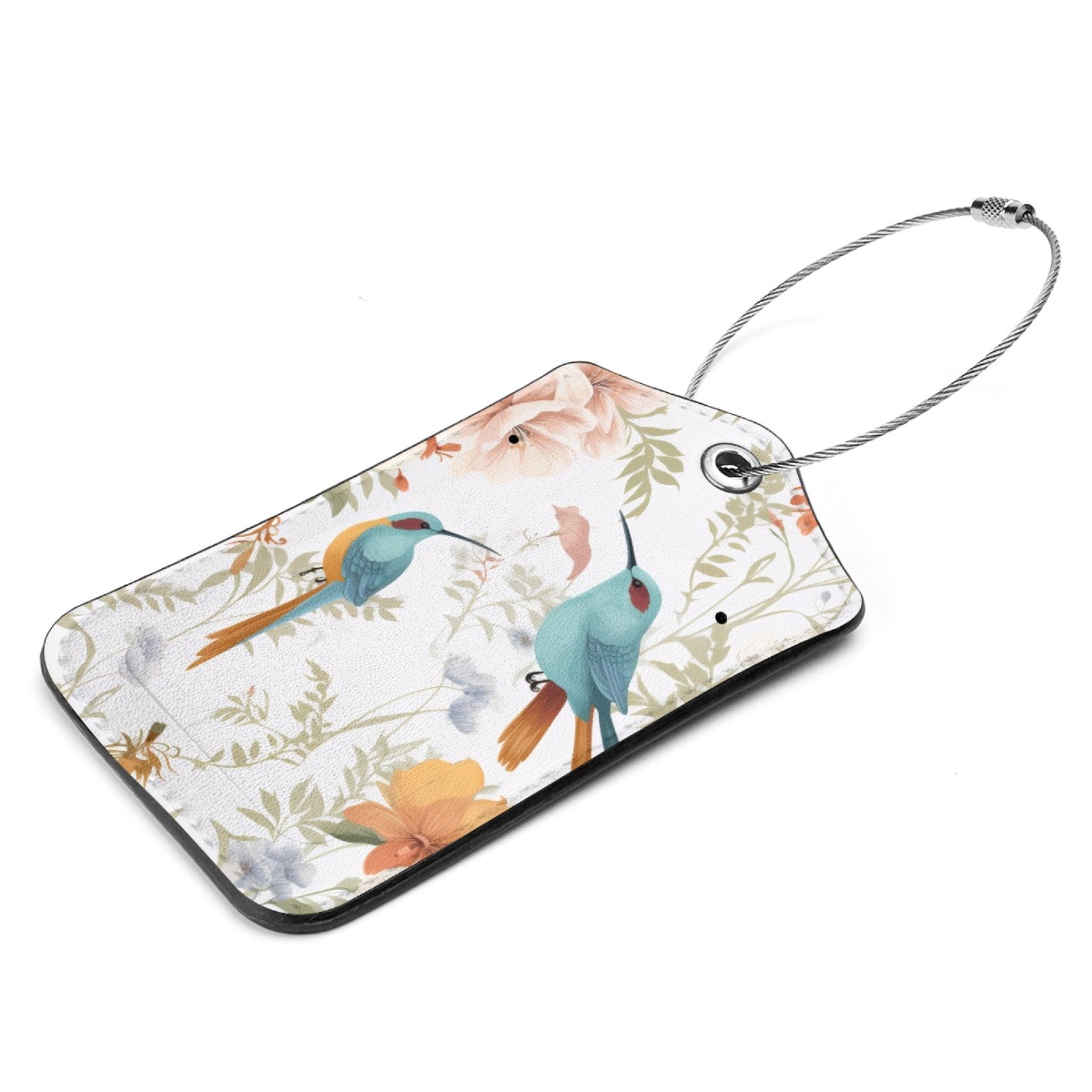 FVQL Birds Spring Flowers Luggage Name Tags for Suitcases Cruise Ships ...