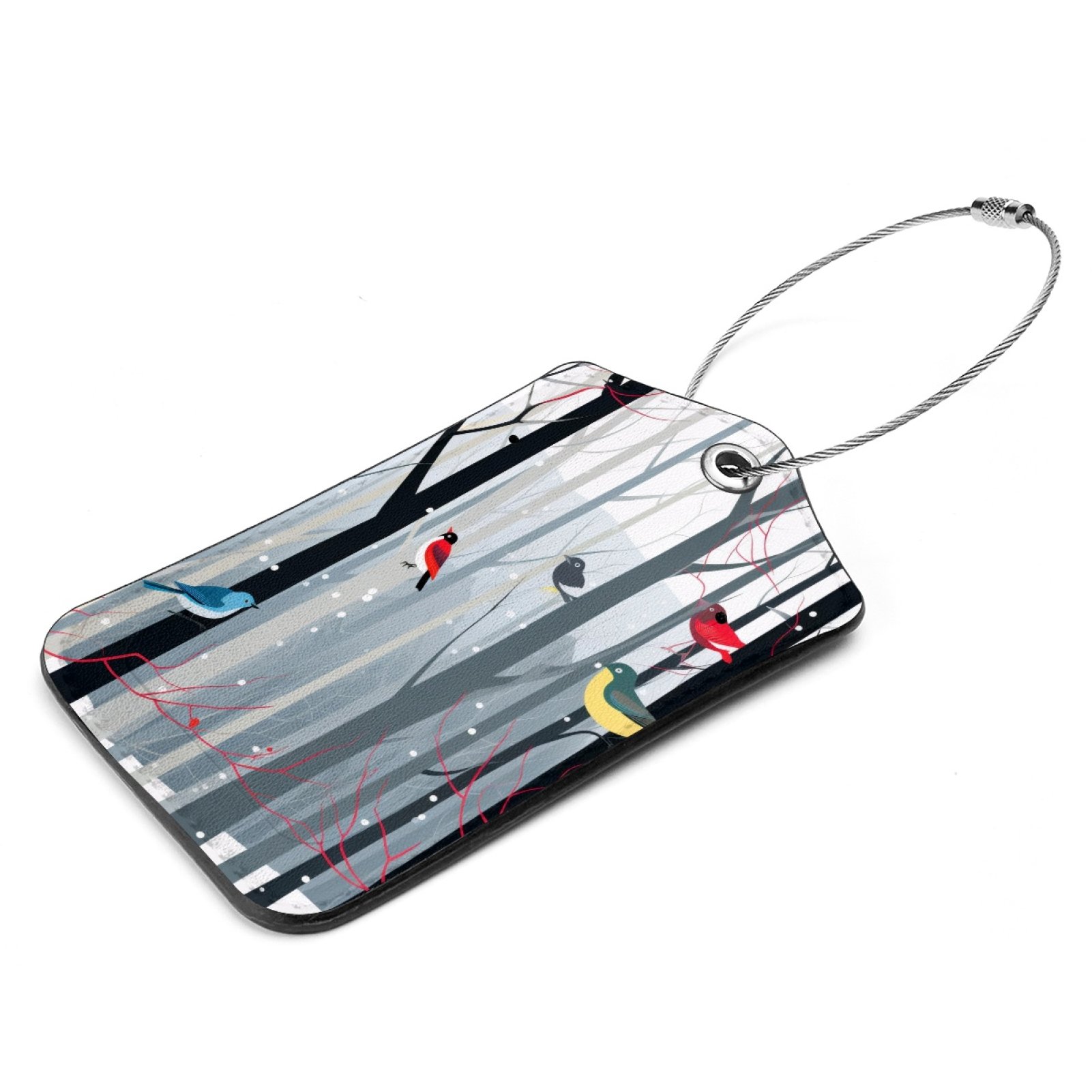 FVQL Birds Wood Luggage Name Tags for Suitcases Cruise Ships,2 Pack ...