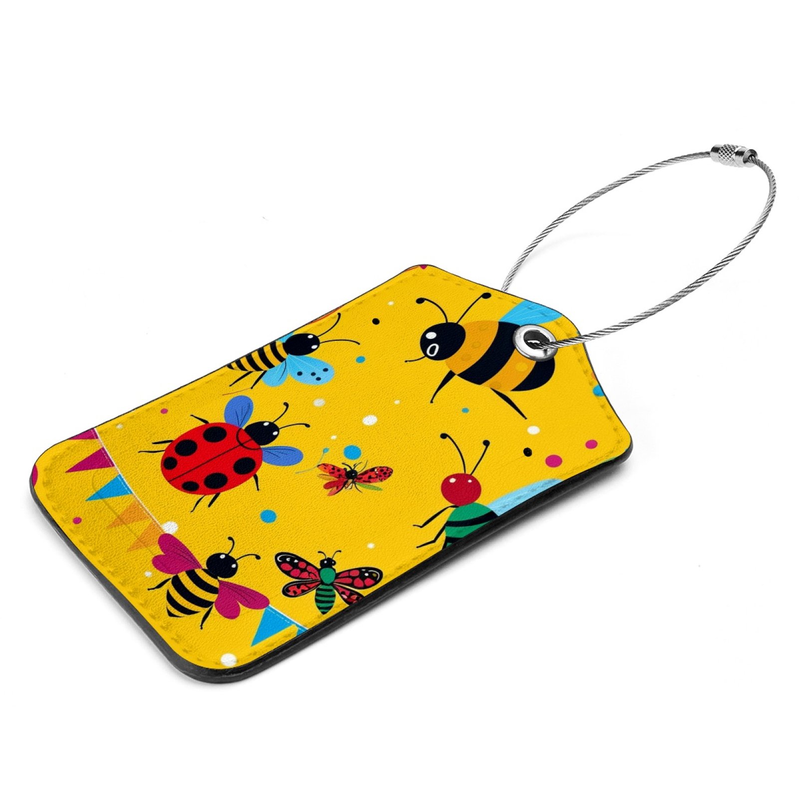 FVQL Cartoon Bee Insect Luggage Name Tags for Suitcases Cruise Ships,2 ...