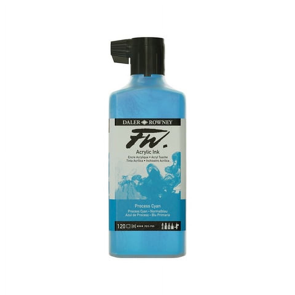 FW LIQUID ACRYLIC INK 6OZ PROCESS CYAN - Walmart.com