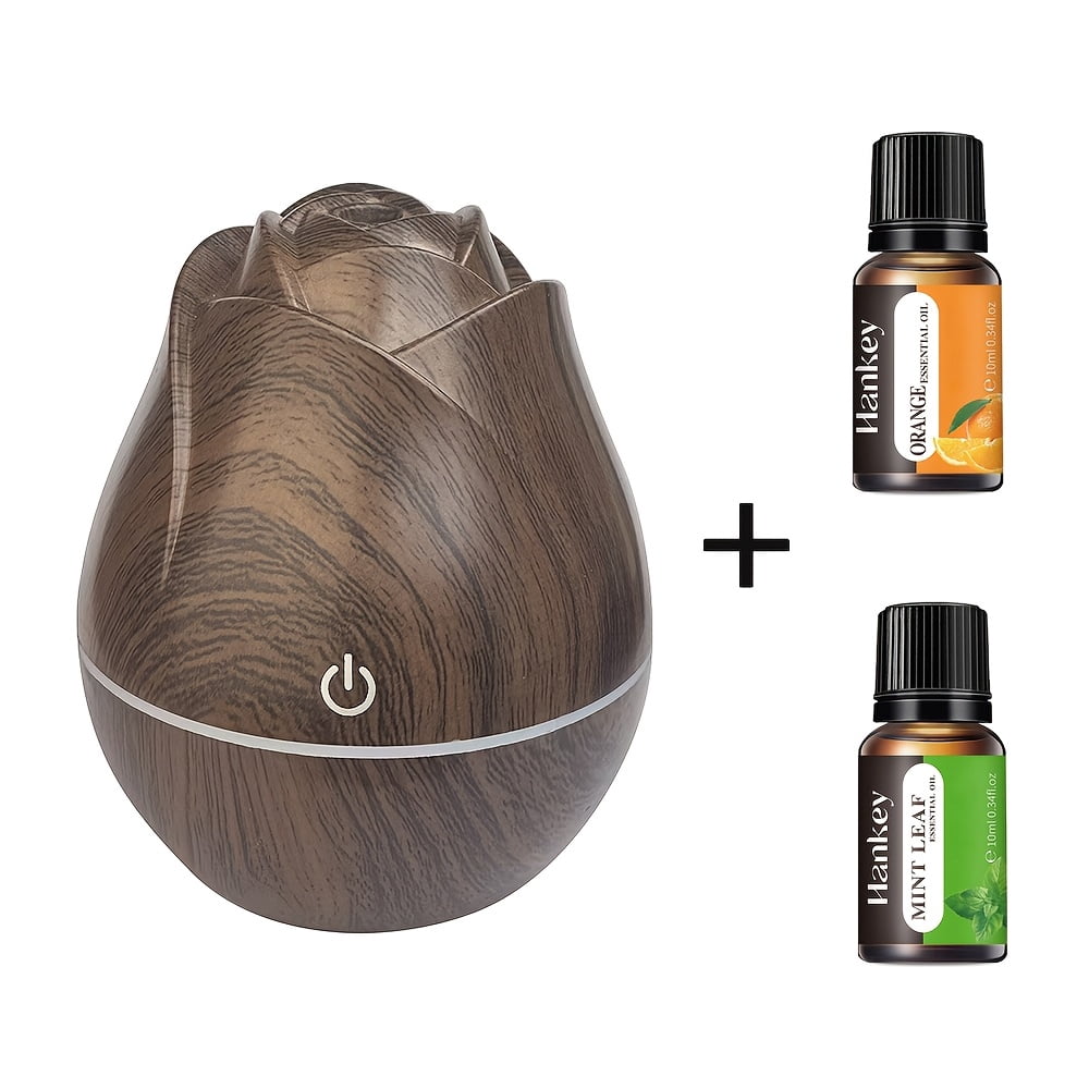 FWL01 1pc Wooden Aromatherapy Essential Oil Diffuser 4.4oz Soundwave ...