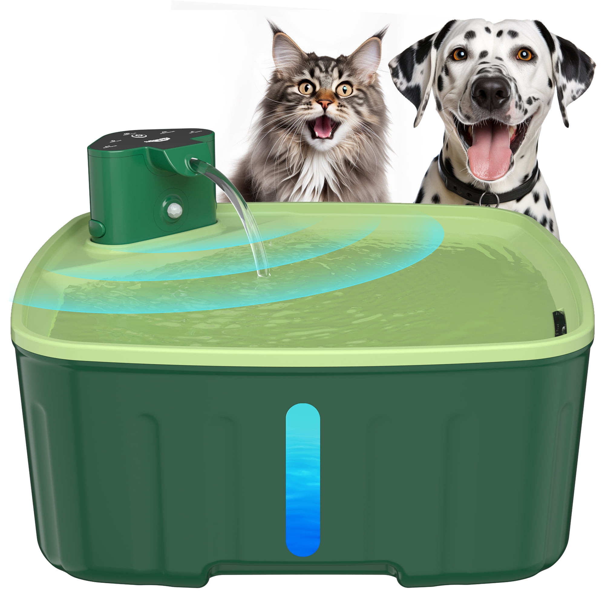 FWMB 2.2Gal/8L Wireless Dog Water Fountain, Pet Fountain for Cat/Big ...