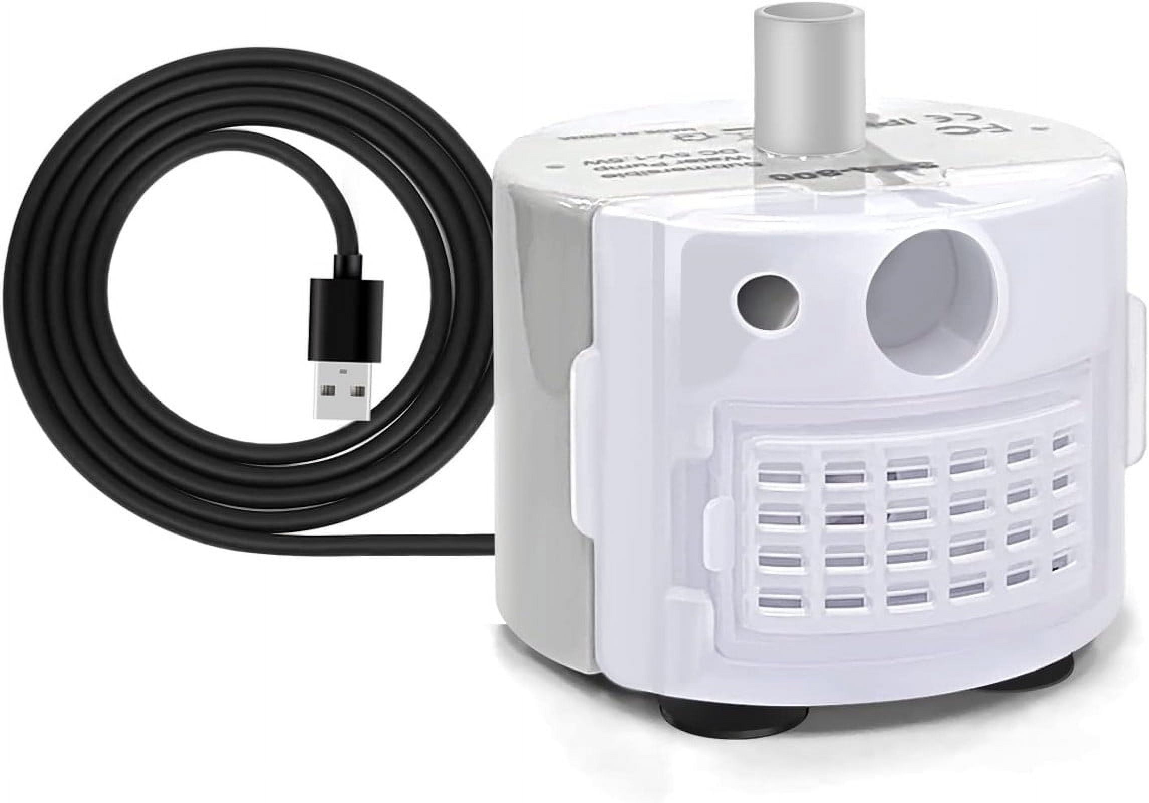 FWMB Cat Water Fountain Pump, USB Powered 5 Volts (DC) , SMA-800 ...