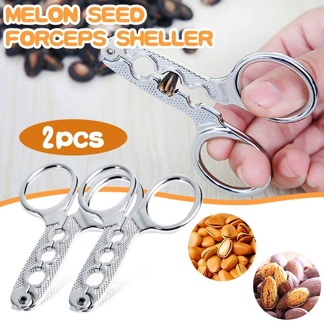 FWOVF Alloy Melon Seed Pliers Sunflower Seed Nut Pliers Scissor Forceps ...