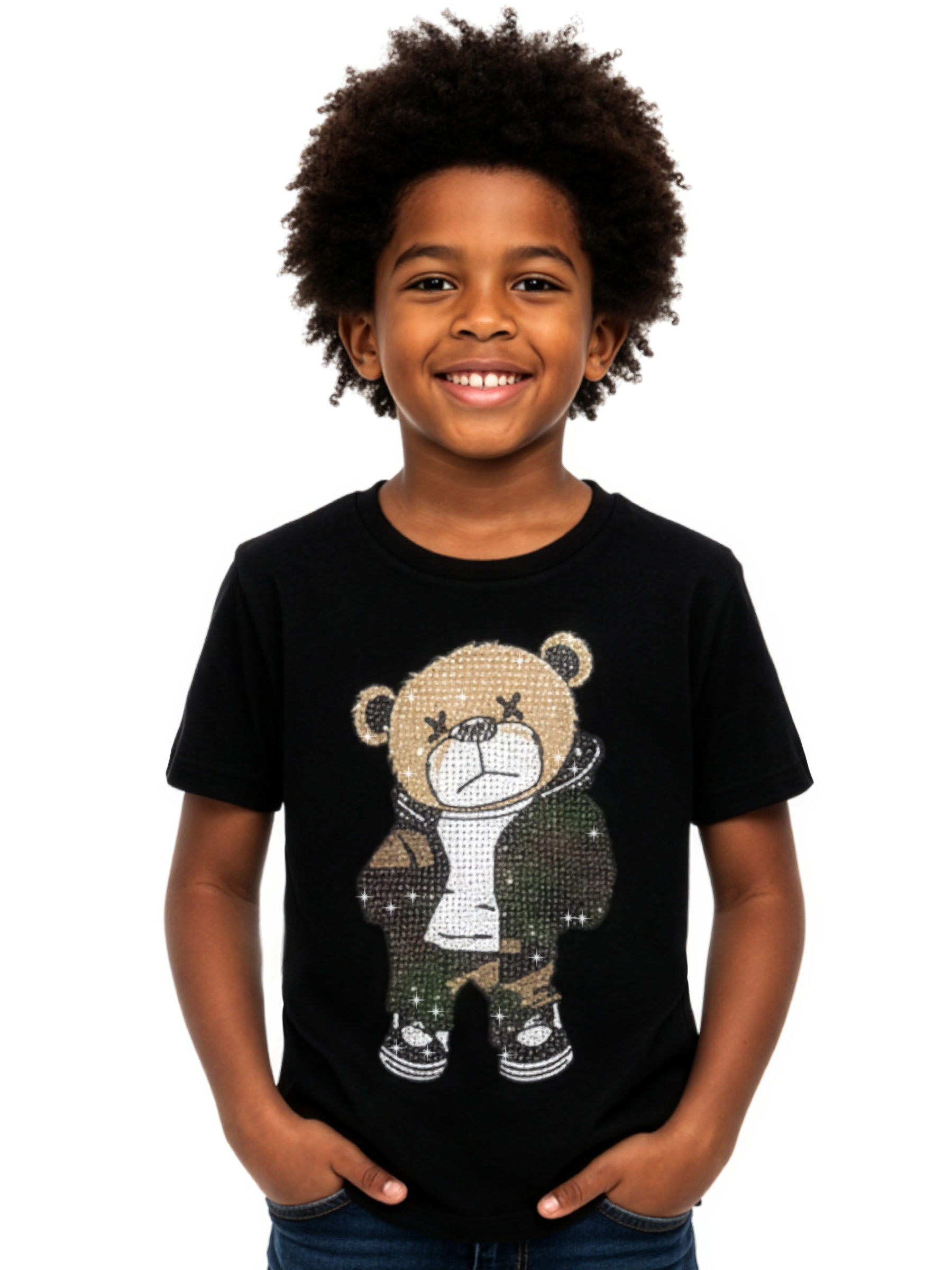 FWRD Boys' Bear T-Shirt Color: black Size: 10 - 12 - Walmart.com
