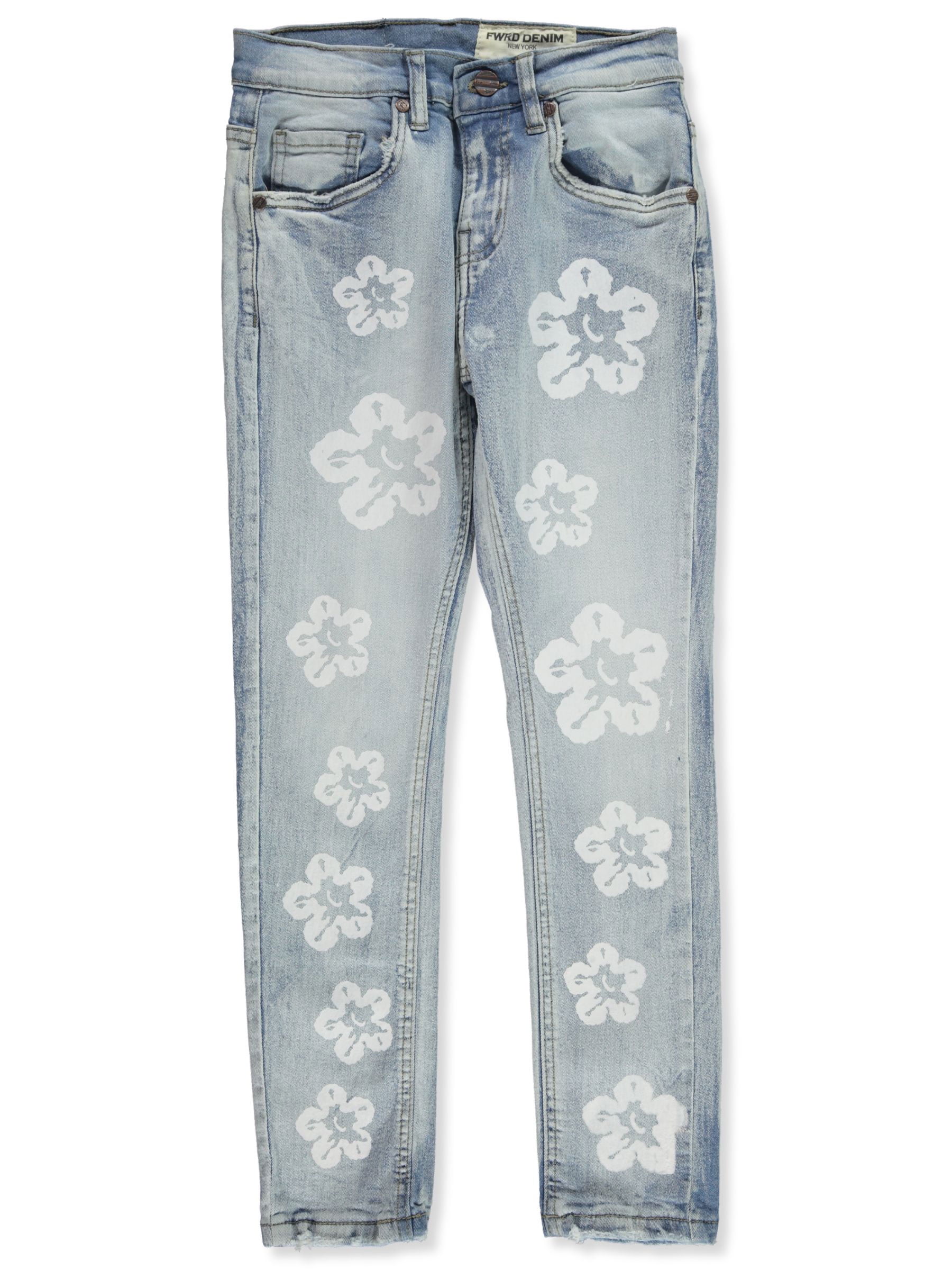 FWRD Boys' Flower Jeans - ice blue, 12 (Big Boys) - Walmart.com