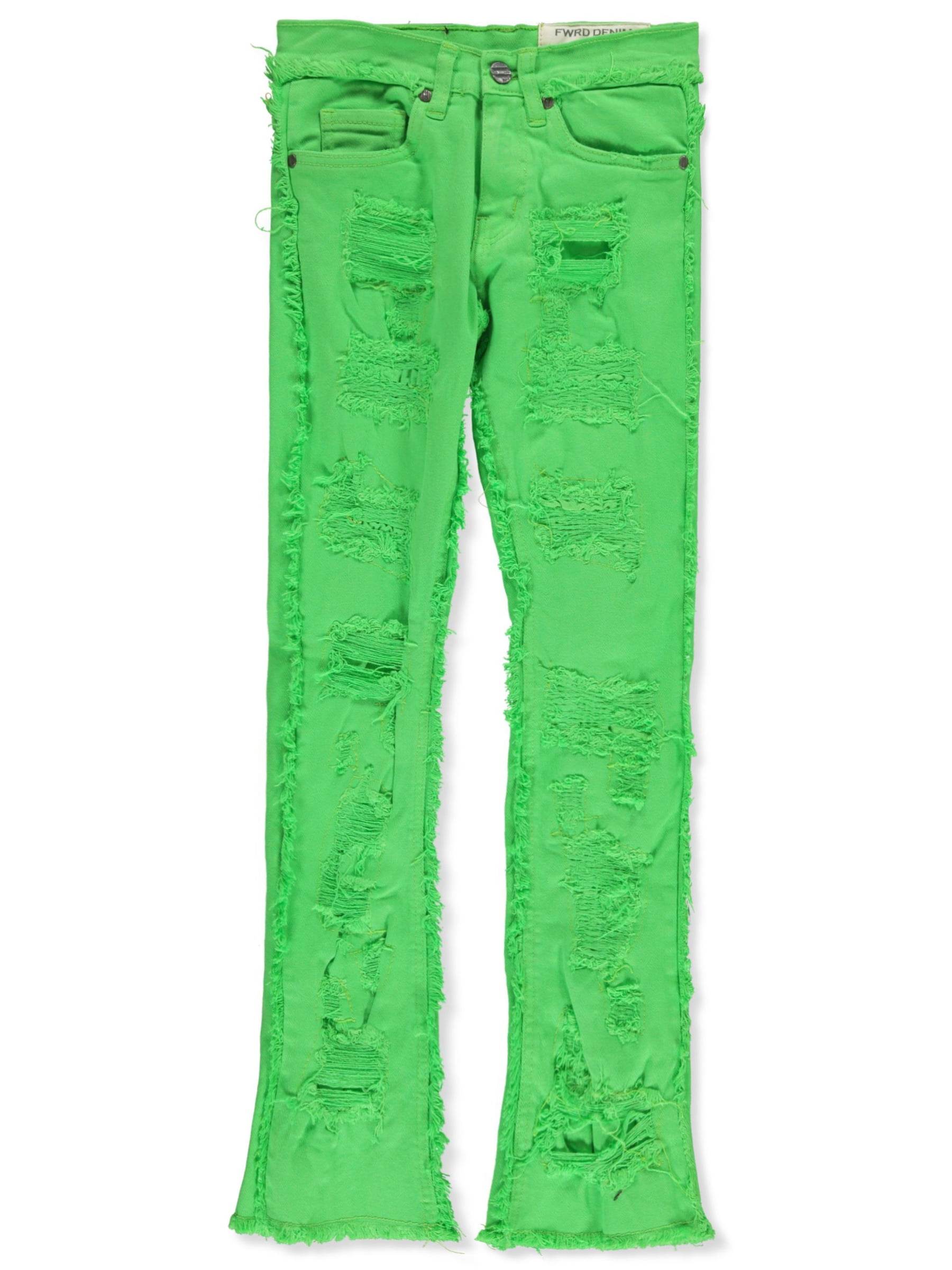 FWRD Boys' Stacked Jeans - lime, 12 (Big Boys) - Walmart.com