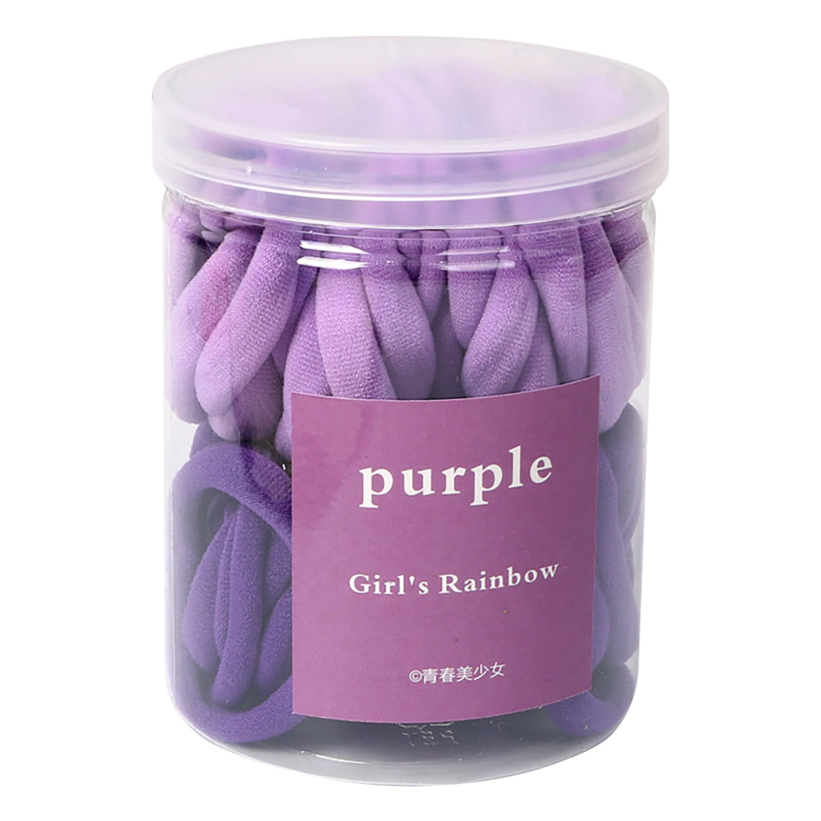 FWYOUNG 50PCS Seamless Hair Ties for Thick & Curly Hair â Candy Color ...