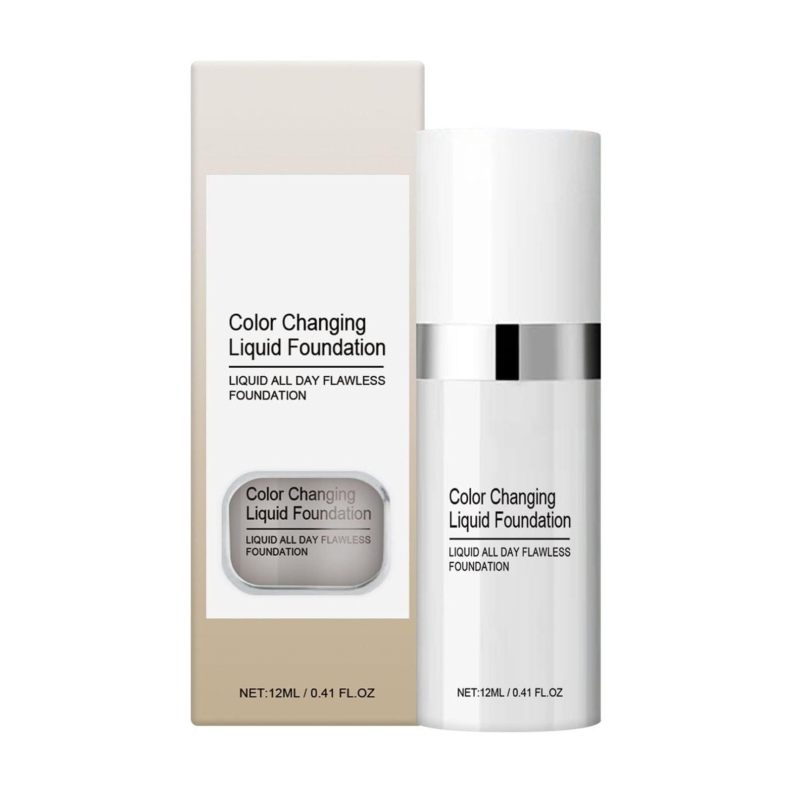 FWYOUNG Color Changing Liquid Foundation Adapts to Skin Tone 12ml ...