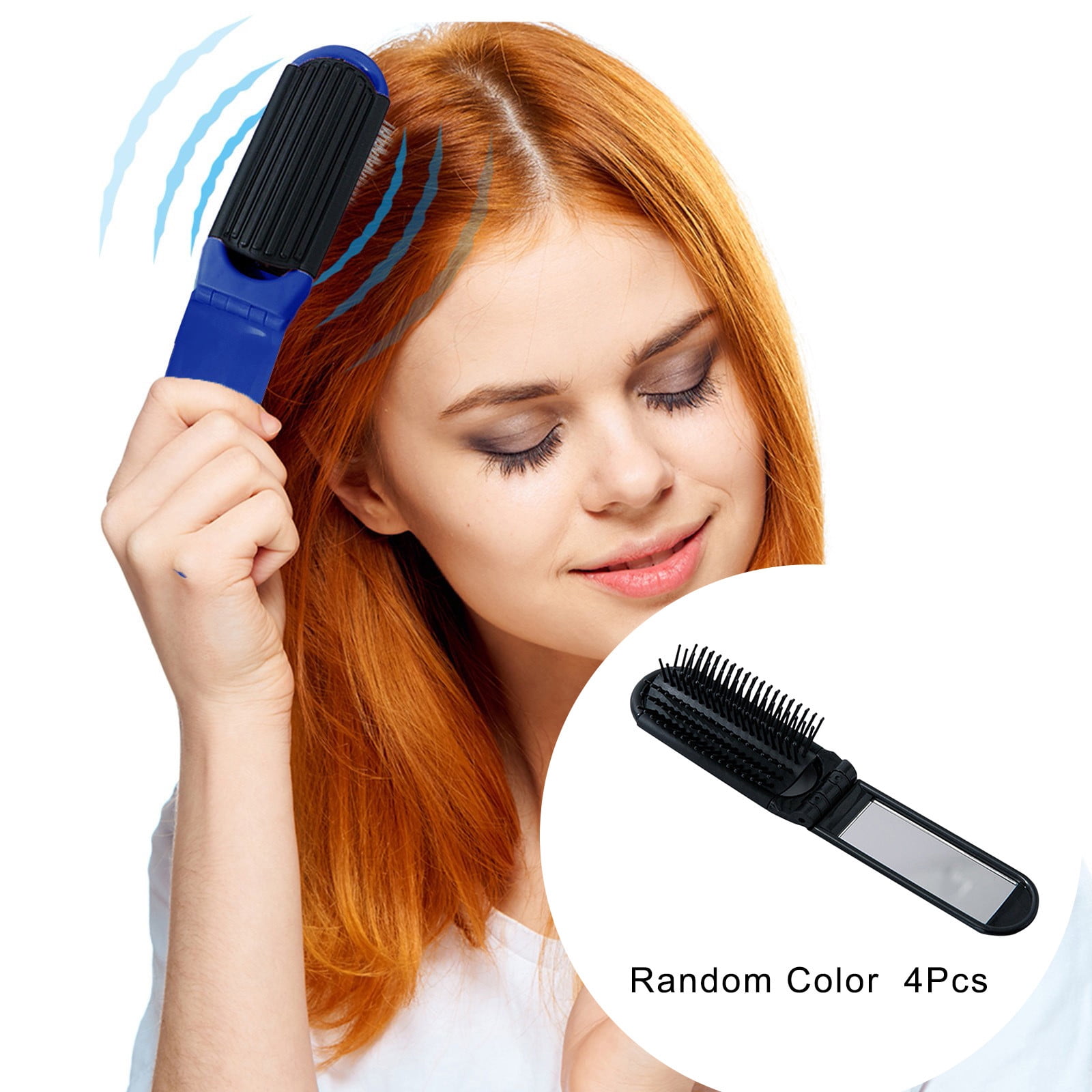 FWYOUNG Folding Hair Brush With Compact Pocket Size Travel Car Gym Bag ...