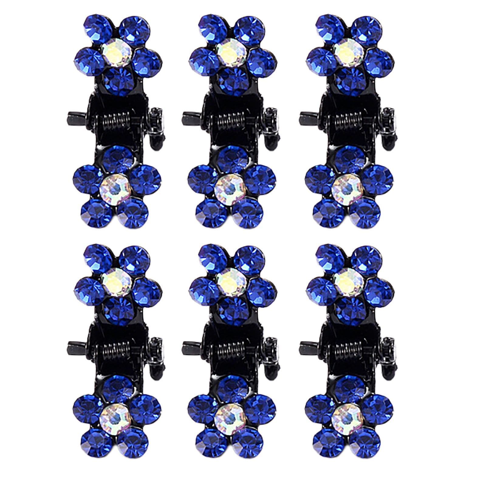 FWYOUNG Glitter Rhinestone Hair Claw Clips - Mini, No - Grip Jaw Clamps ...