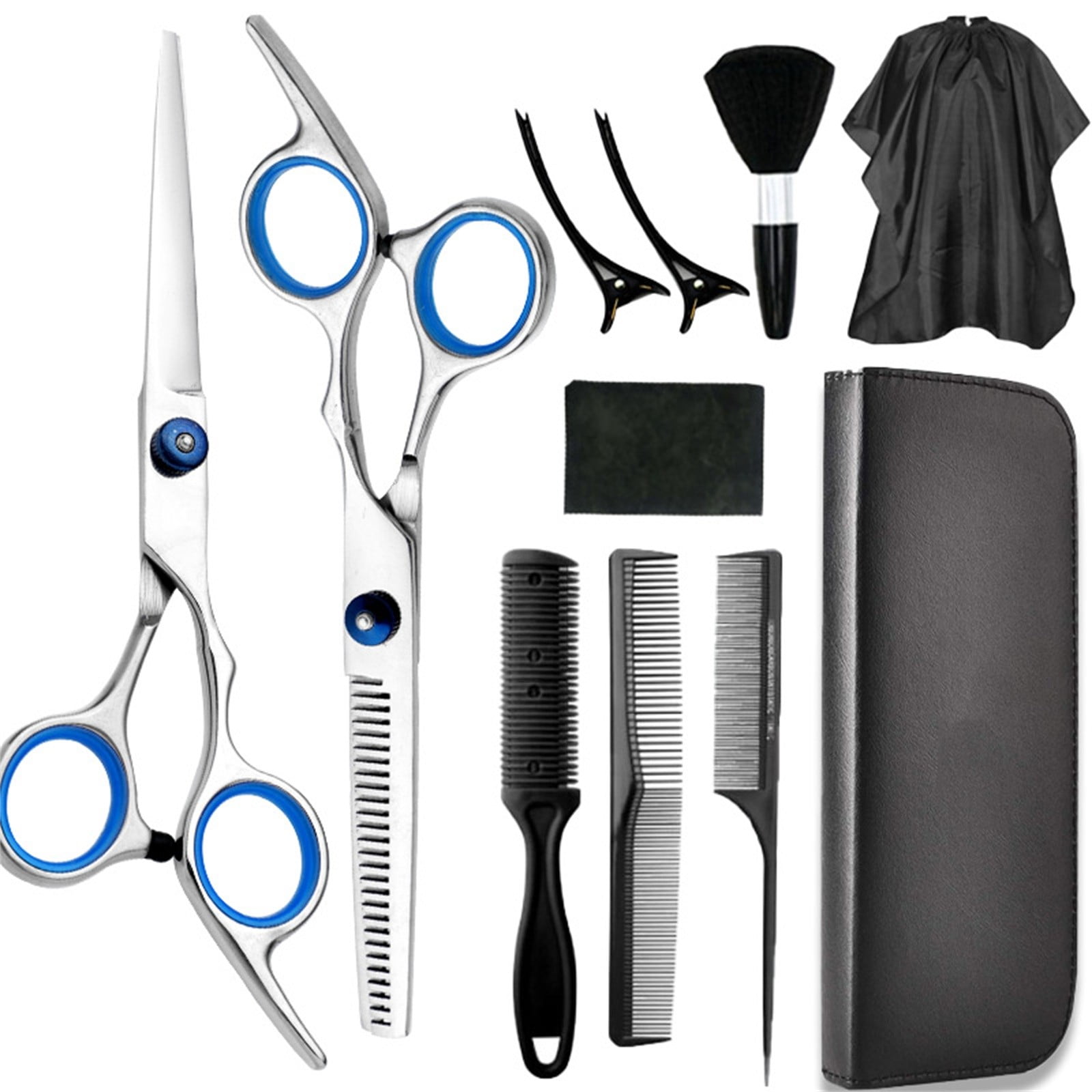 FWYOUNG Hair Cutting Scissors Set Barber Shears Including Flat Shears ...