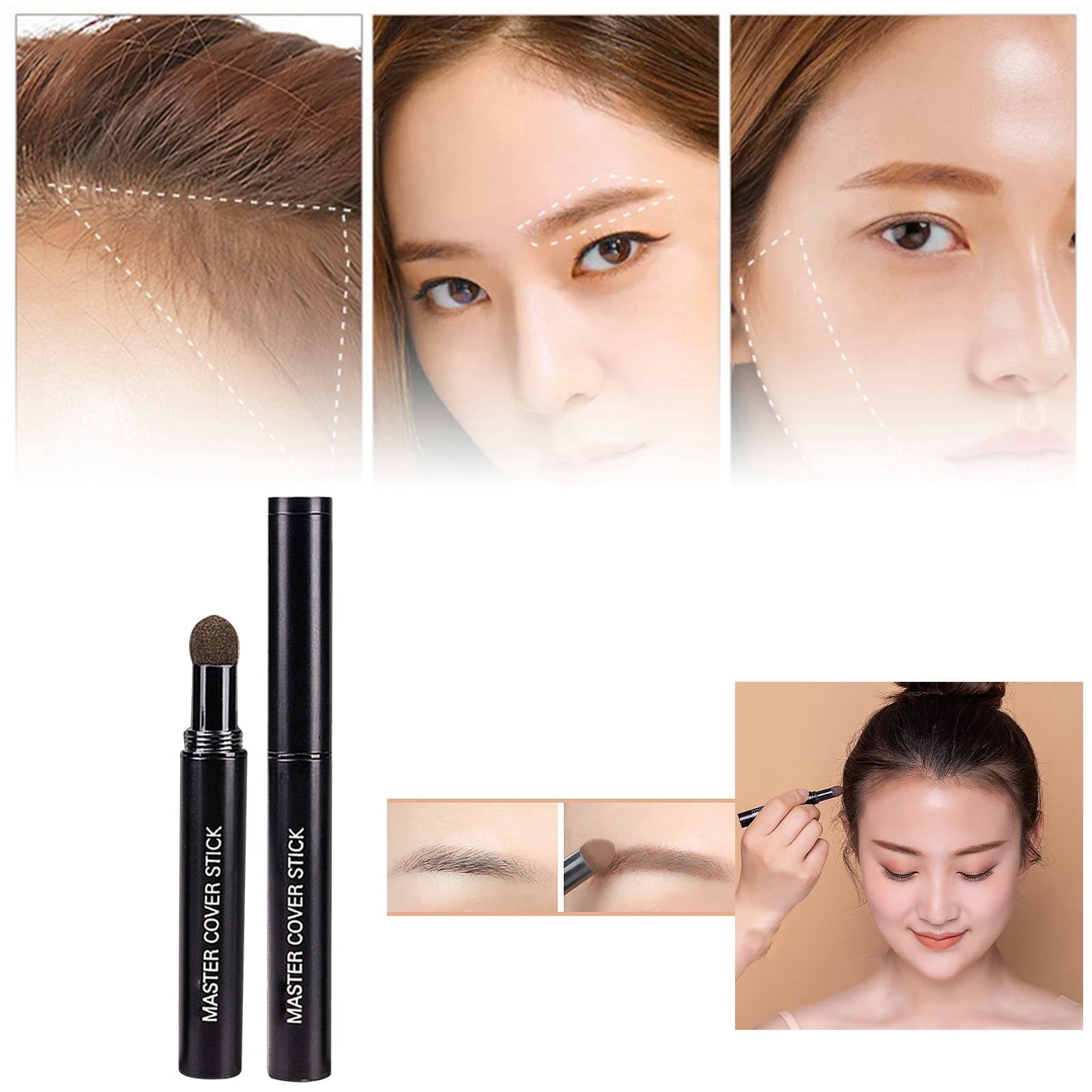FWYOUNG Long Lasting Hair Root Concealer Stick & Hairline Powder for ...